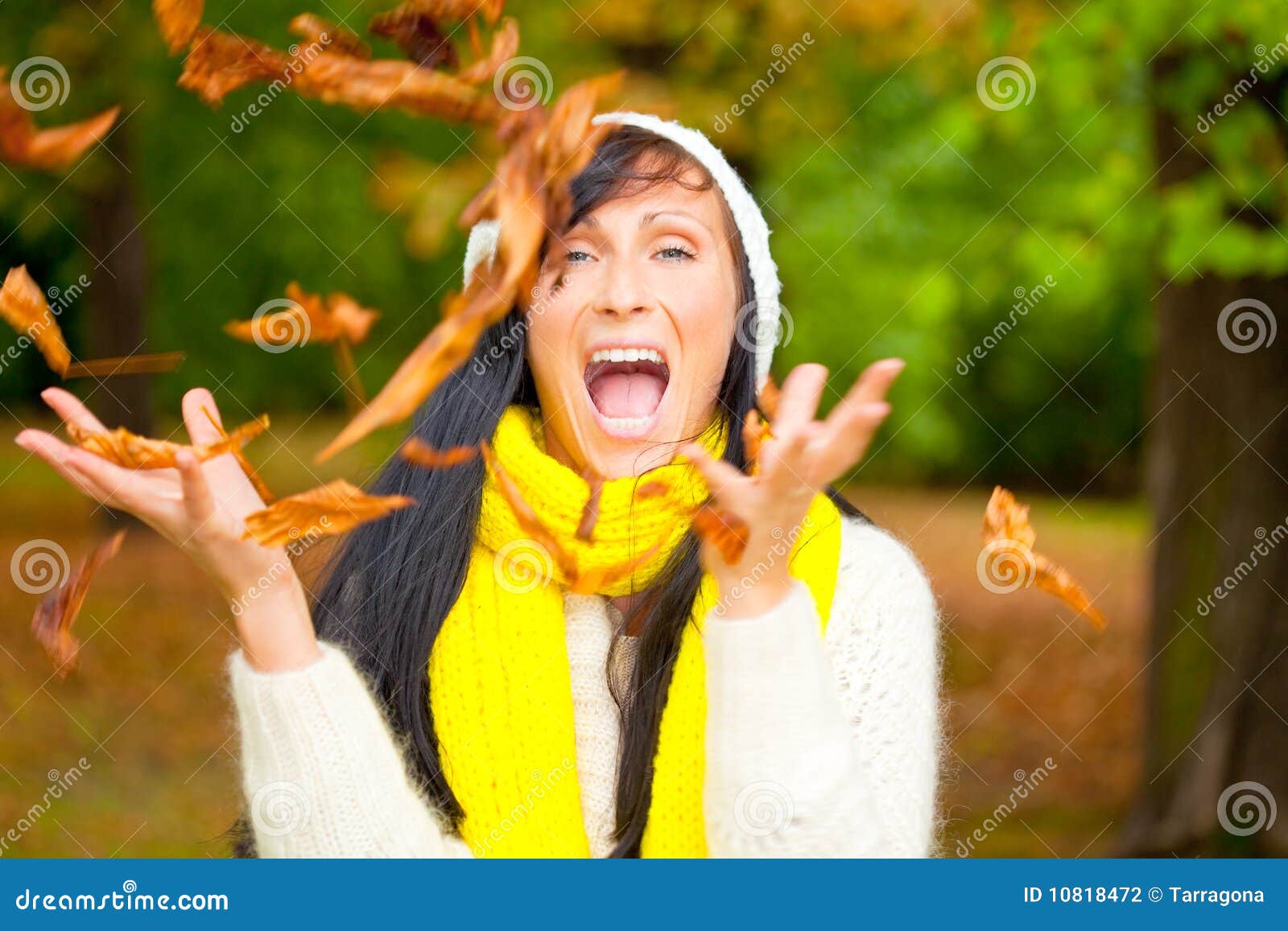Autumn fall woman stock photo. Image of outside, female - 10818472