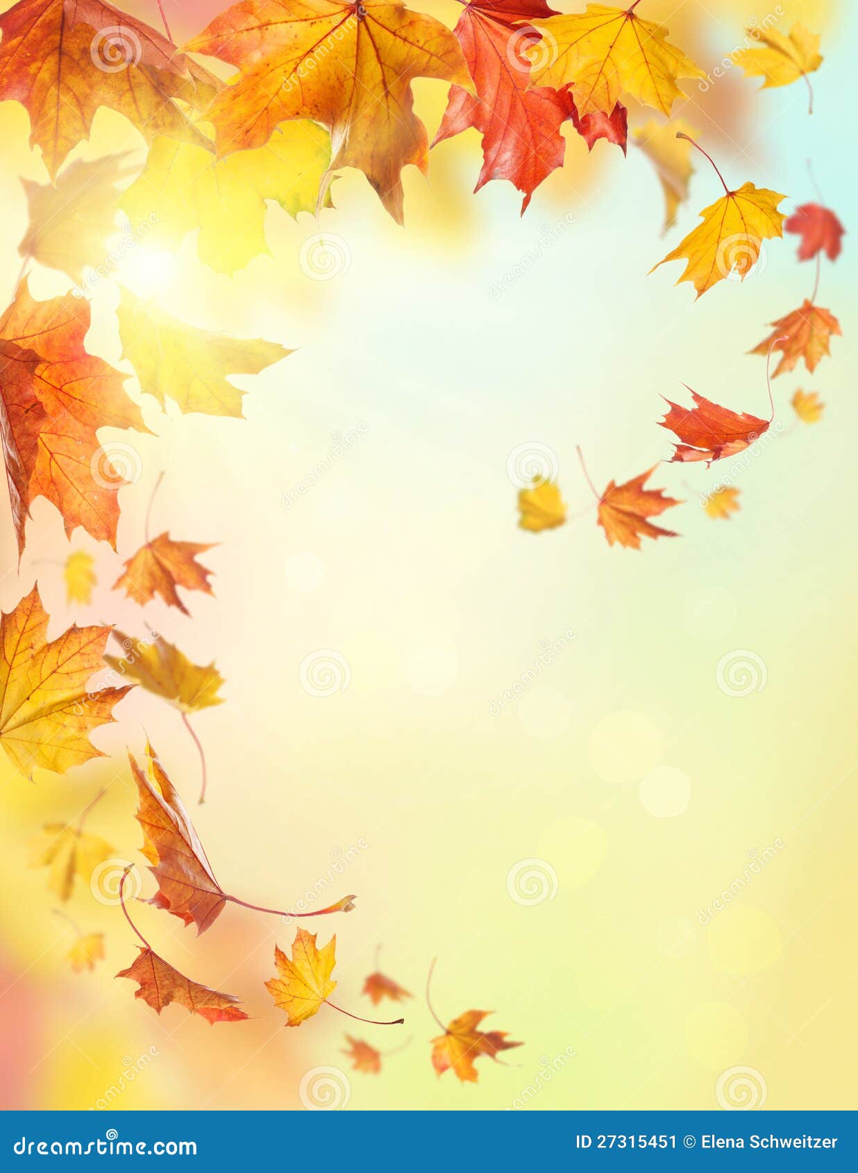 Autumn falling leaves stock image. Image of design, color - 27315451
