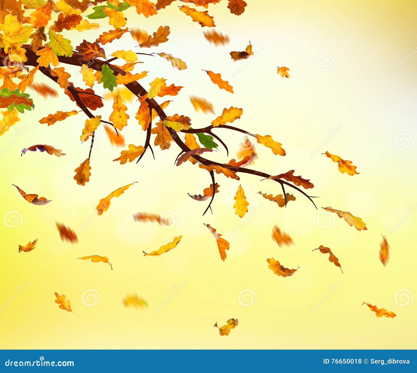 Autumn falling leaves stock illustration. Illustration of abstract ...
