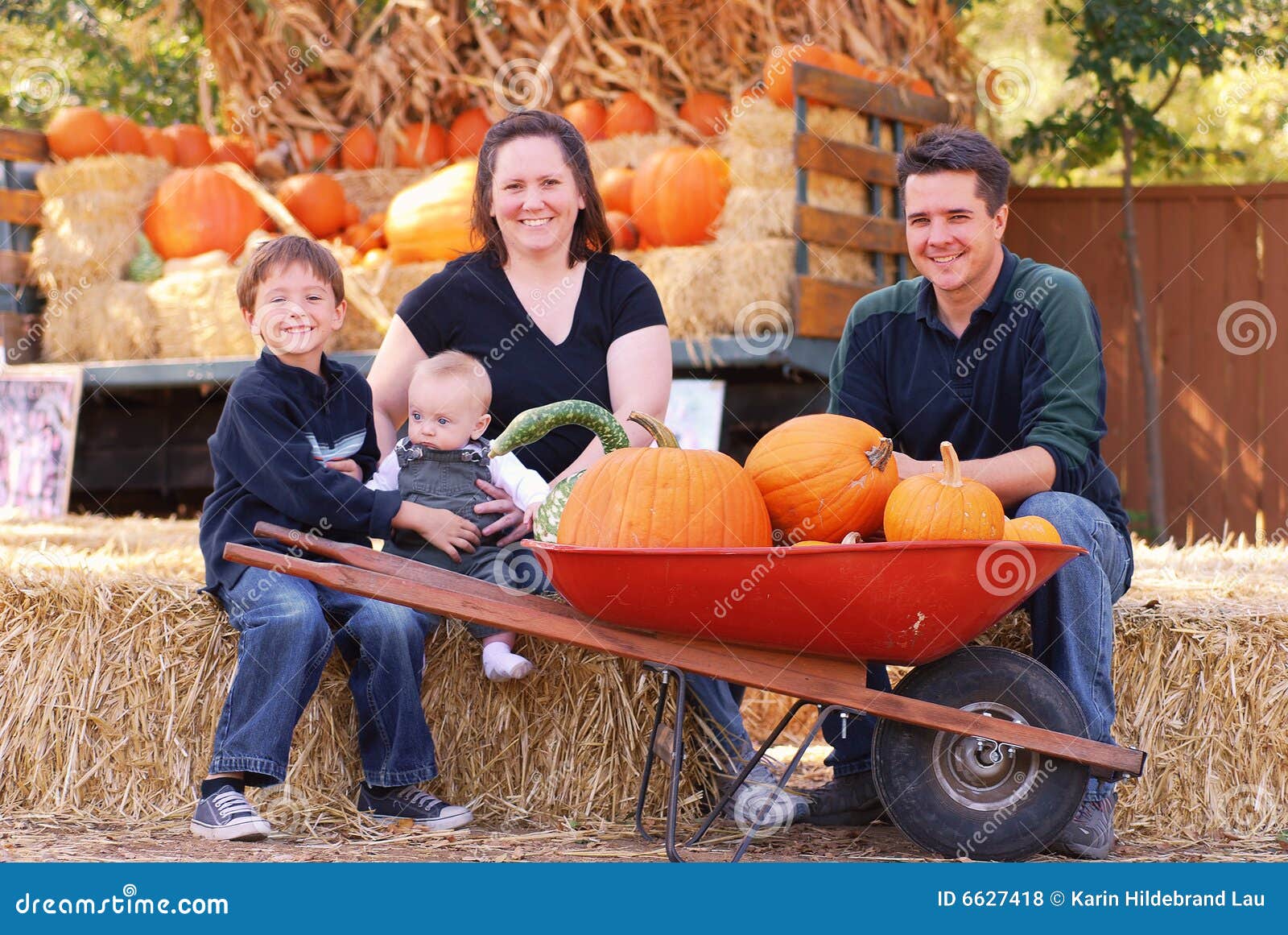 Autumn Family stock photo. Image of happy, agriculture - 6627418