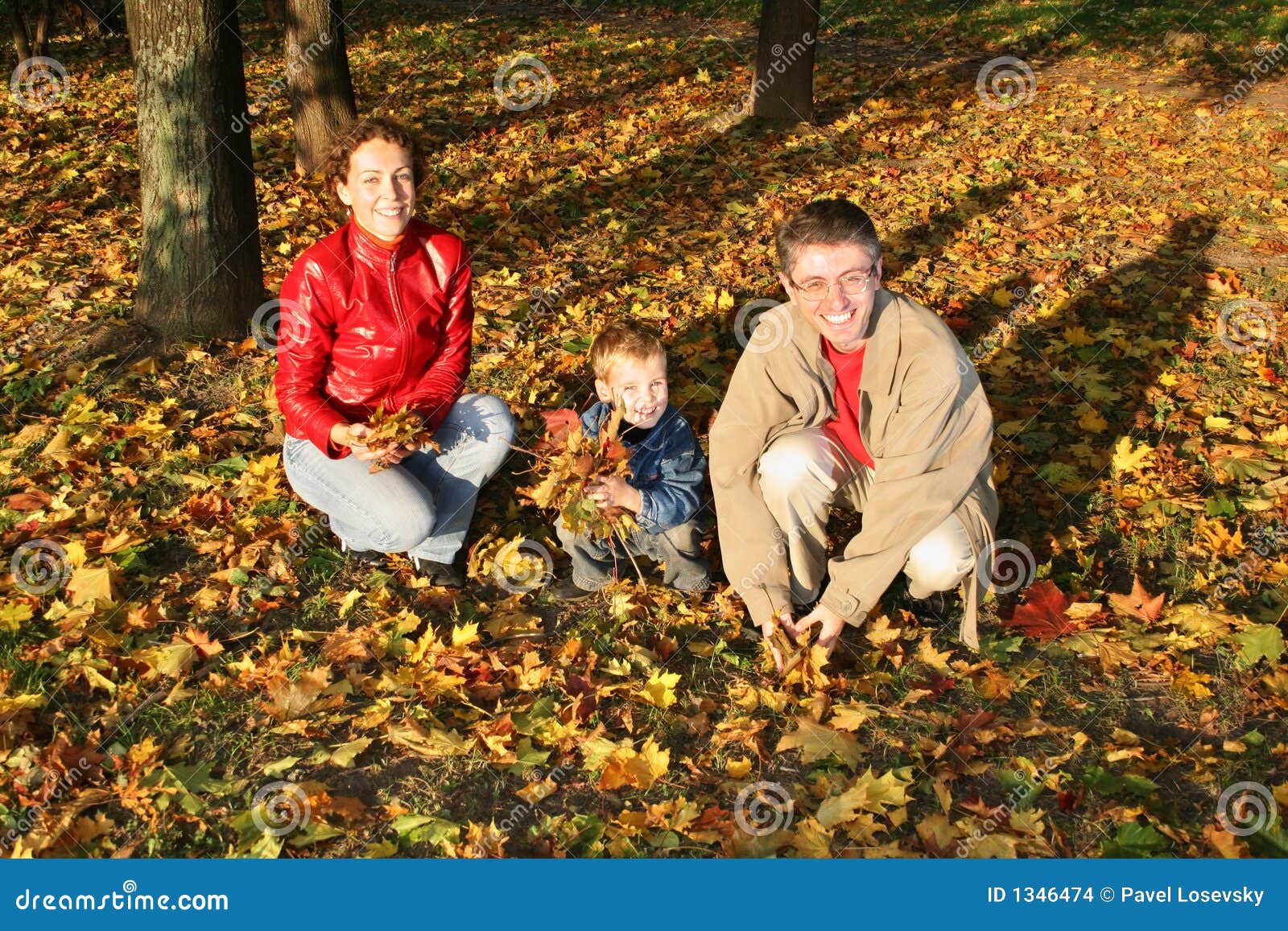 Autumn family sit stock photo. Image of life, fall, leaf - 1346474