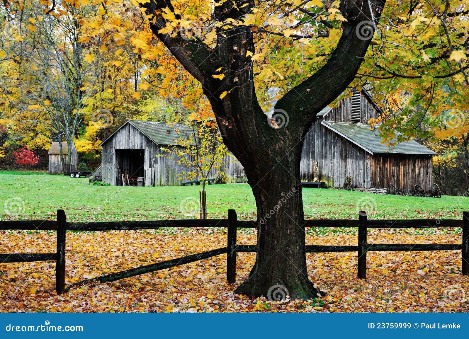 Autumn Farm stock image. Image of building, america, horizontal - 23759999
