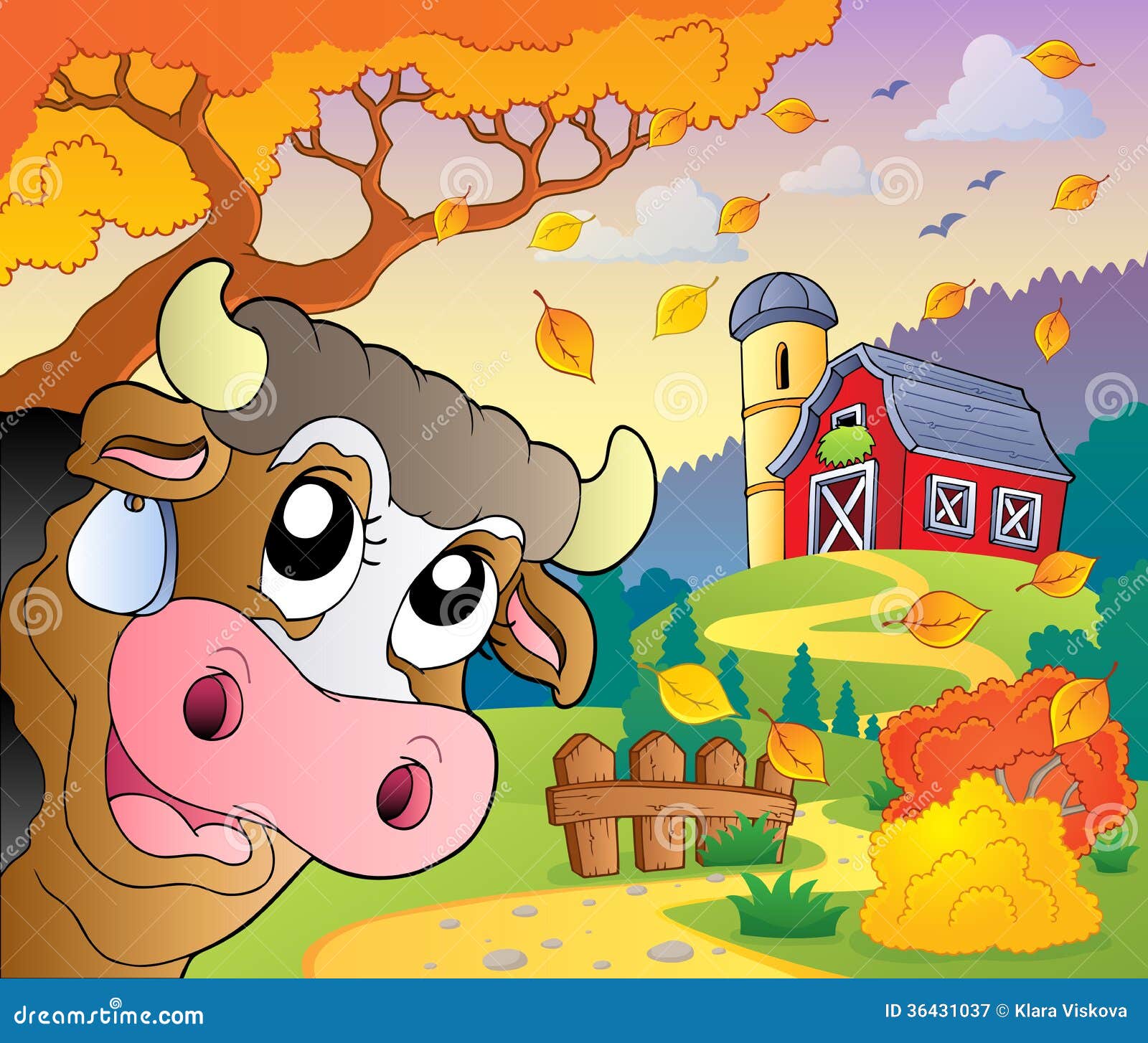 Autumn farm theme 7 stock vector. Illustration of countryside - 36431037