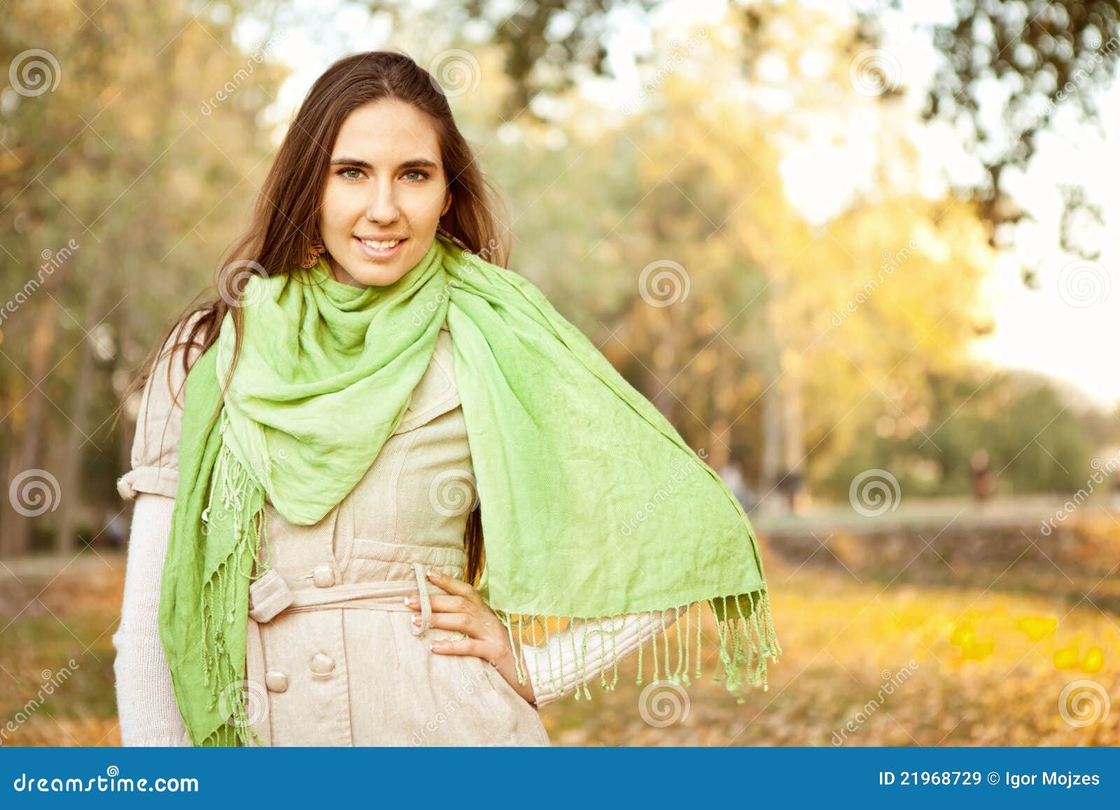 Autumn fashion stock image. Image of nature, girl, beauty - 21968729