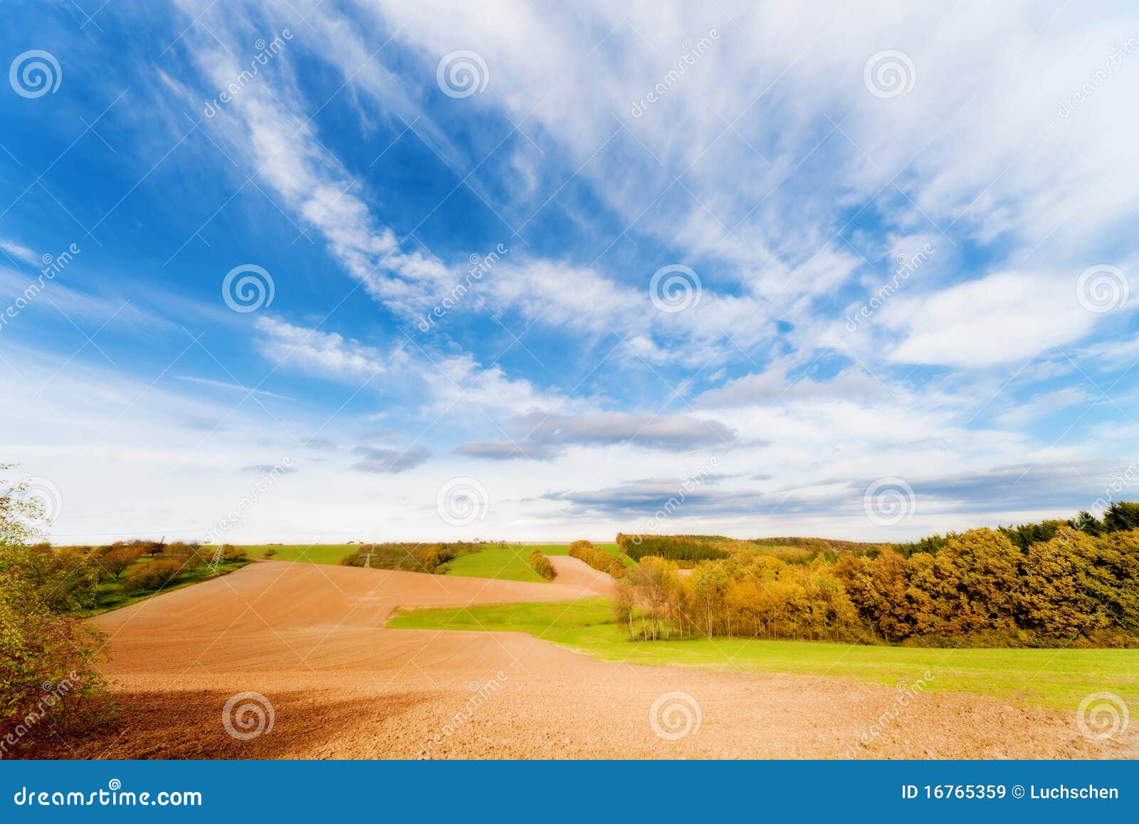 Autumn field stock image. Image of springtime, earth - 16765359