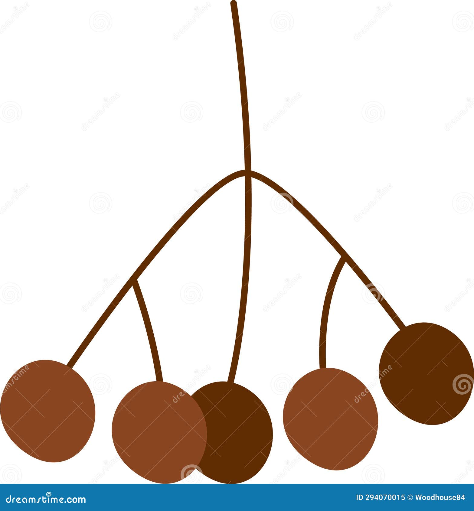 Autumn Flat Berry Foliage stock vector. Illustration of plant - 294070015