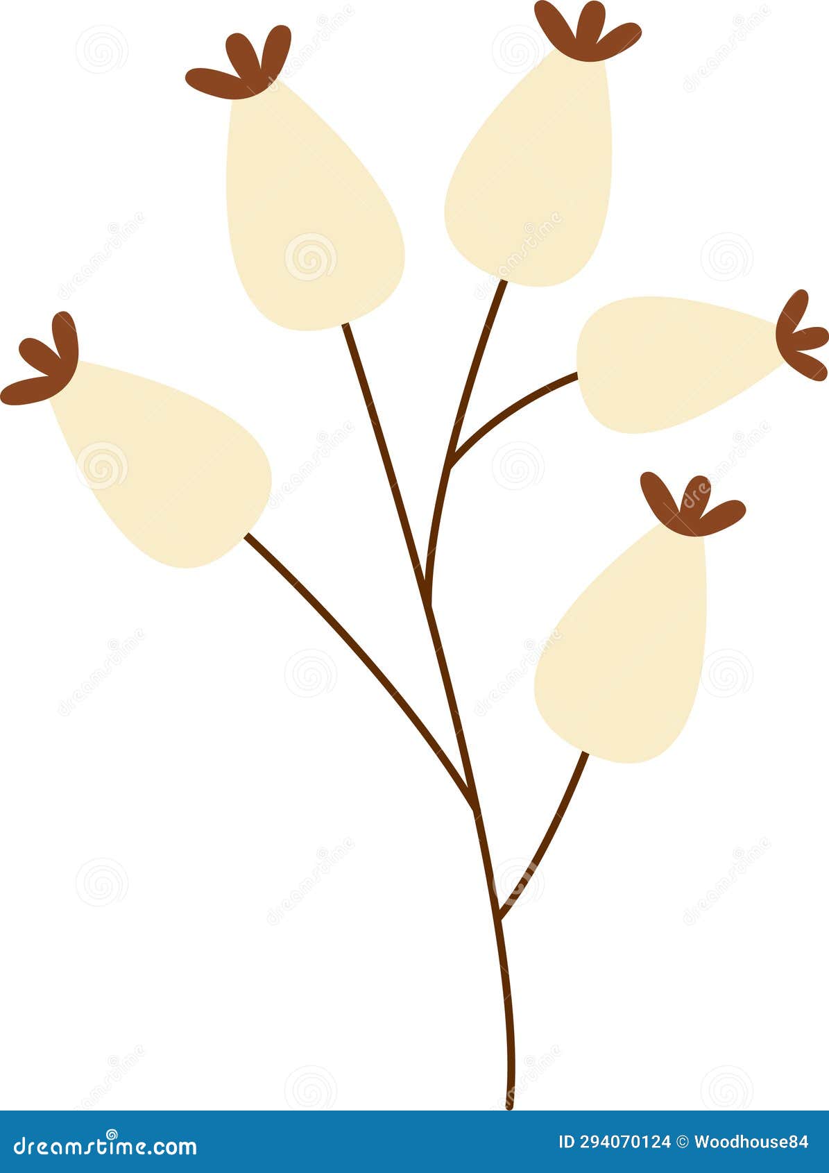 Autumn Flat Berry Foliage stock vector. Illustration of nature - 294070124