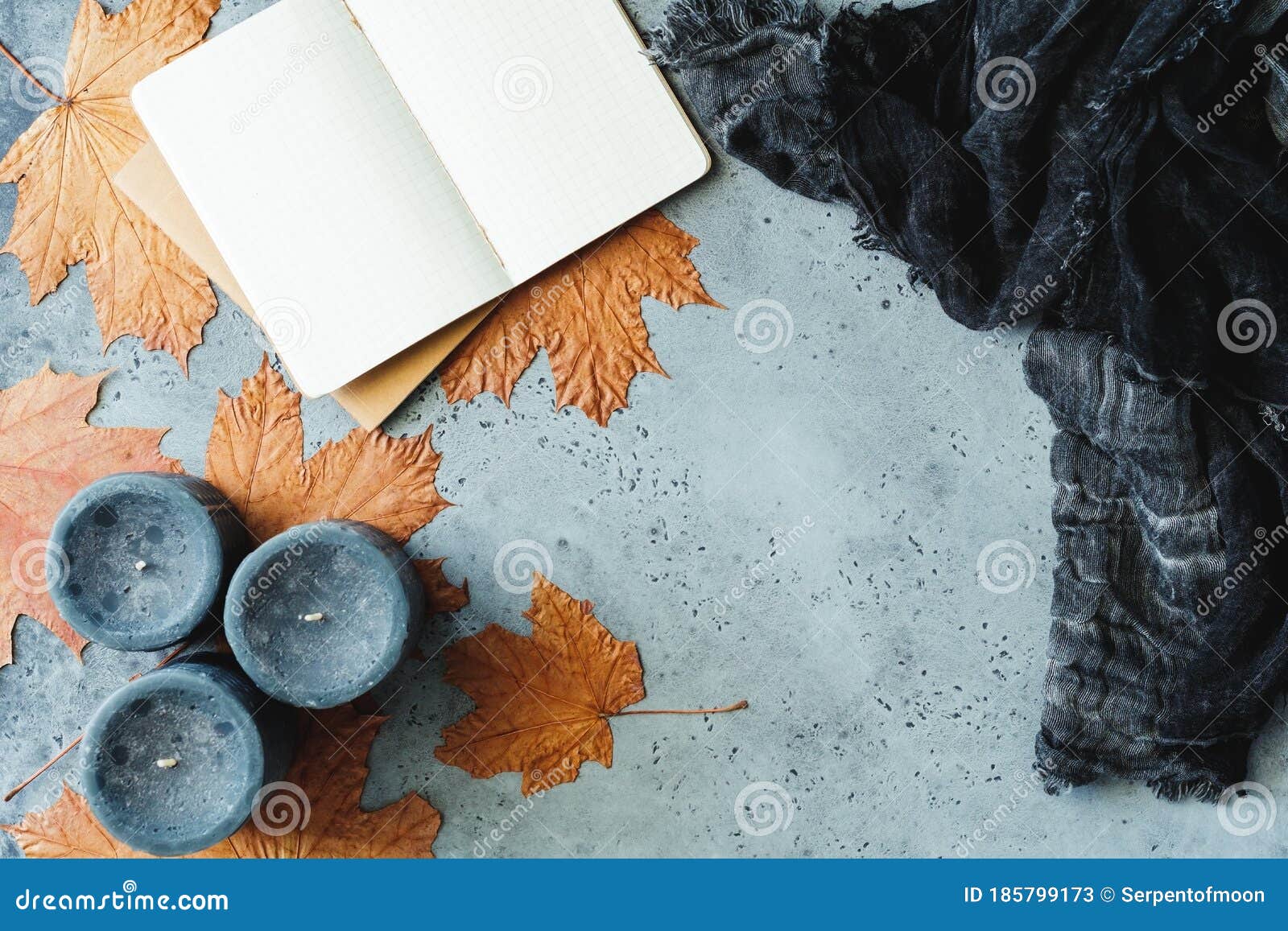 Autumn Flat Lay Composition Stock Image - Image of aromatic ...