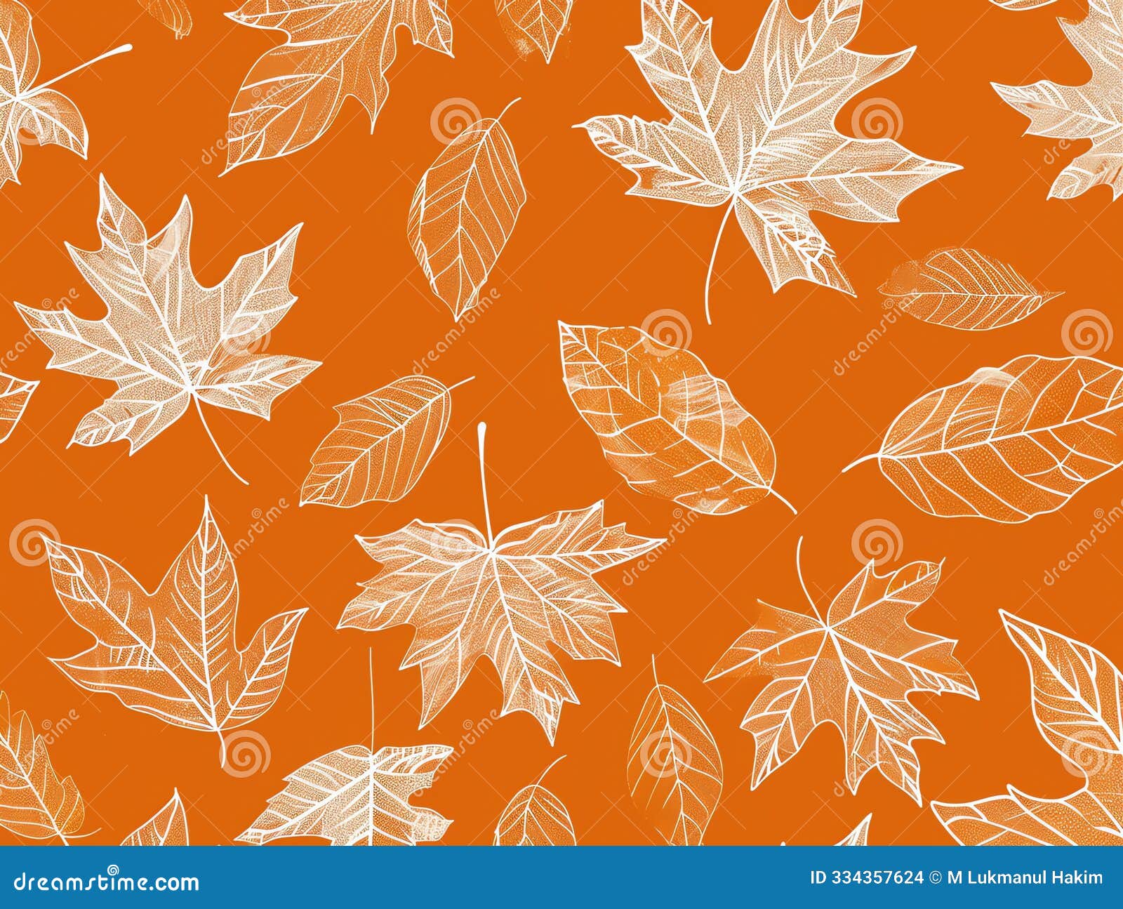 Autumn Floral Seamless Pattern Vector for Wallpaper Design Stock Photo ...