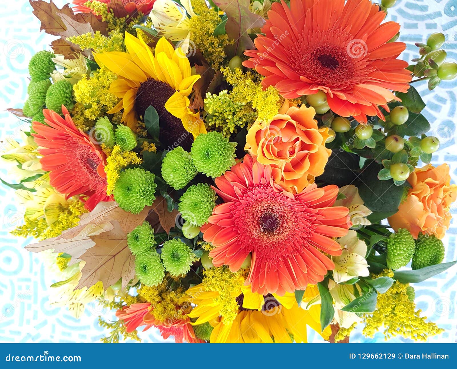 Autumn flower bouquer stock image. Image of gerbera - 129662129