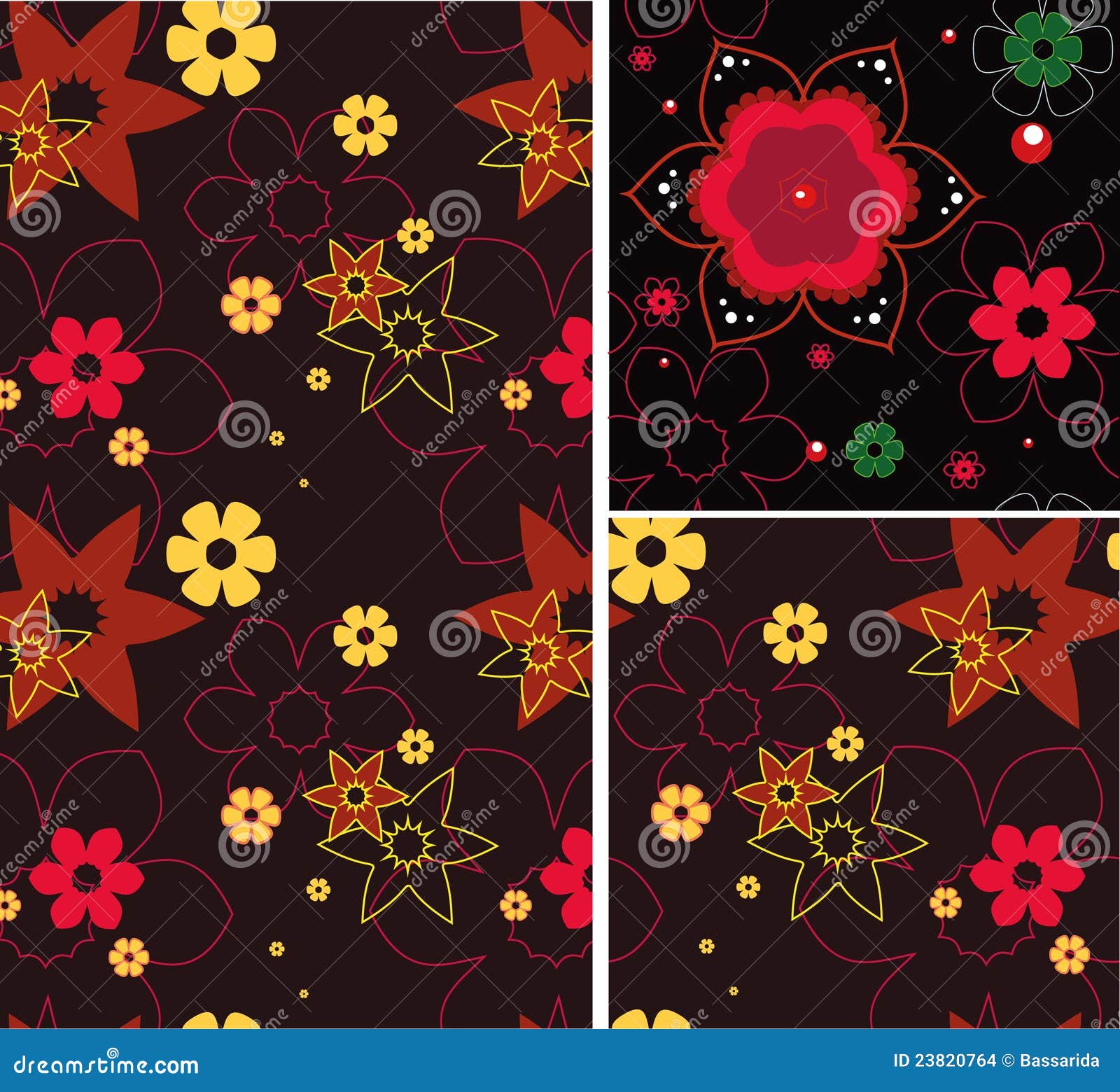 Autumn flower texture stock vector. Illustration of abstract - 23820764