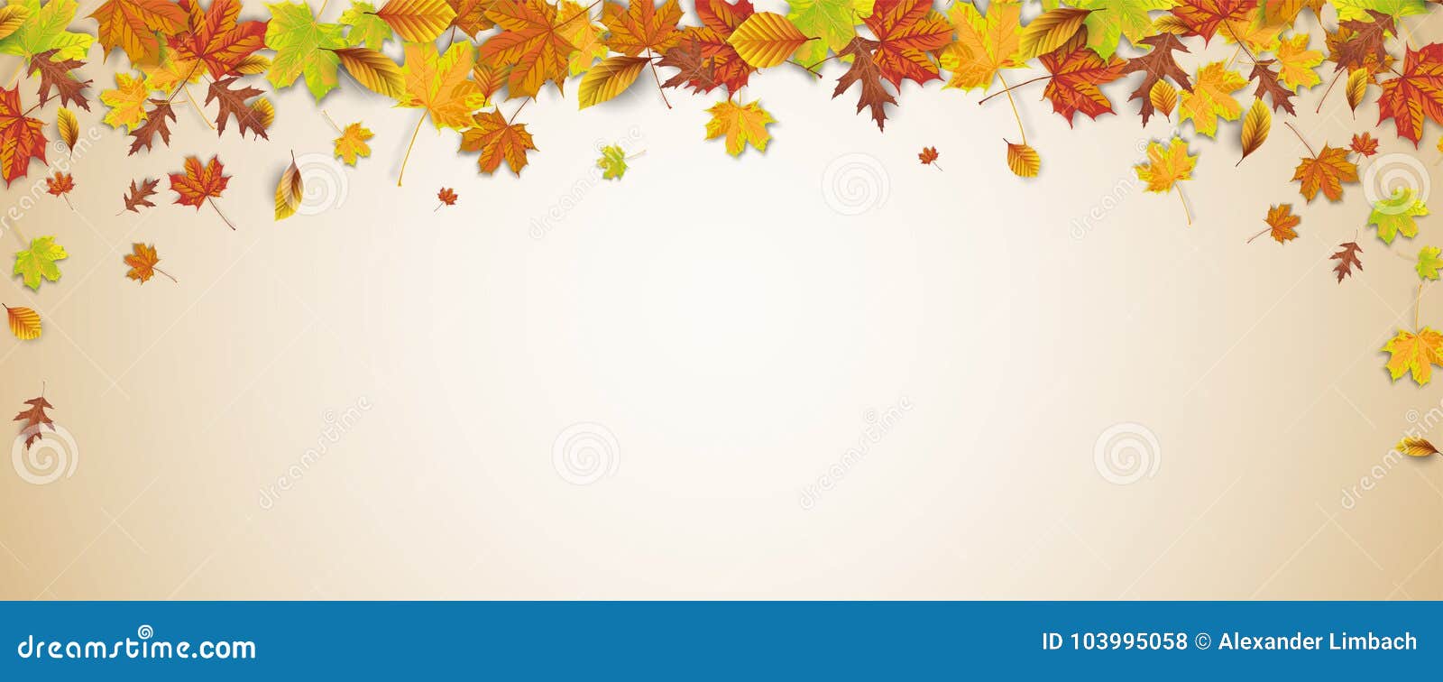Autumn Foliage Fall Headline Shadows Illustration de Vecteur ...