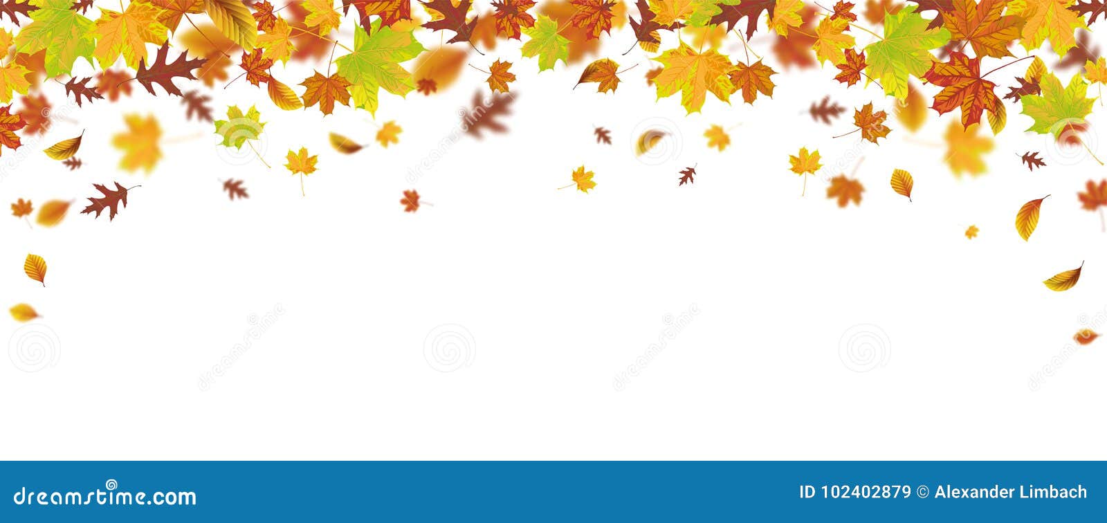 Autumn Foliage Fall Header stock vector. Illustration of autumnal ...