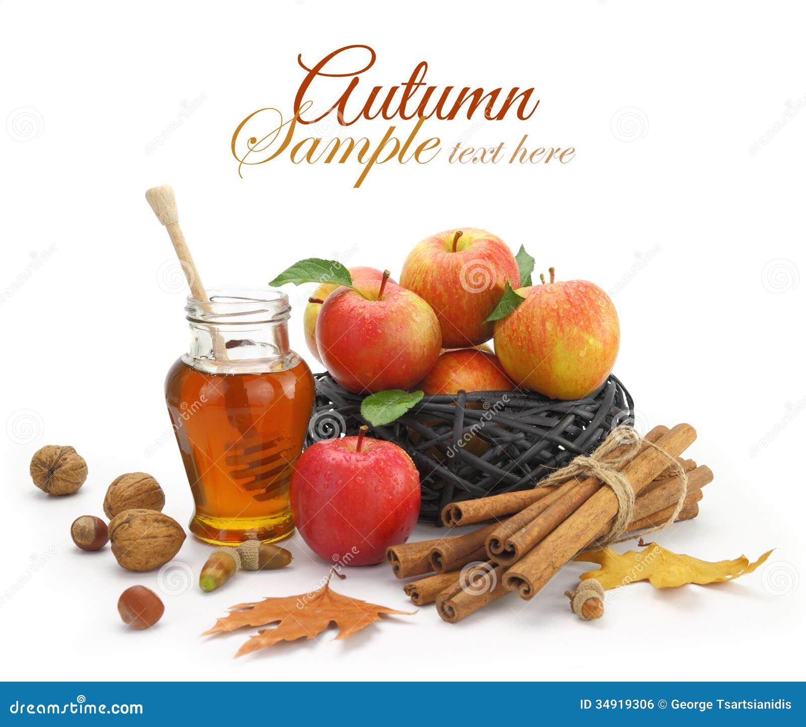 Autumn food stock photo. Image of apple, leaves, organic - 34919306