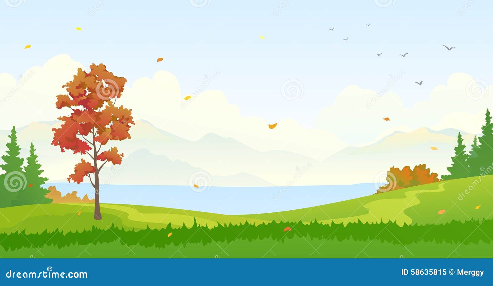 Autumn In Forest Poster With Red Umbrella Wellingtons And Hedgehog ...