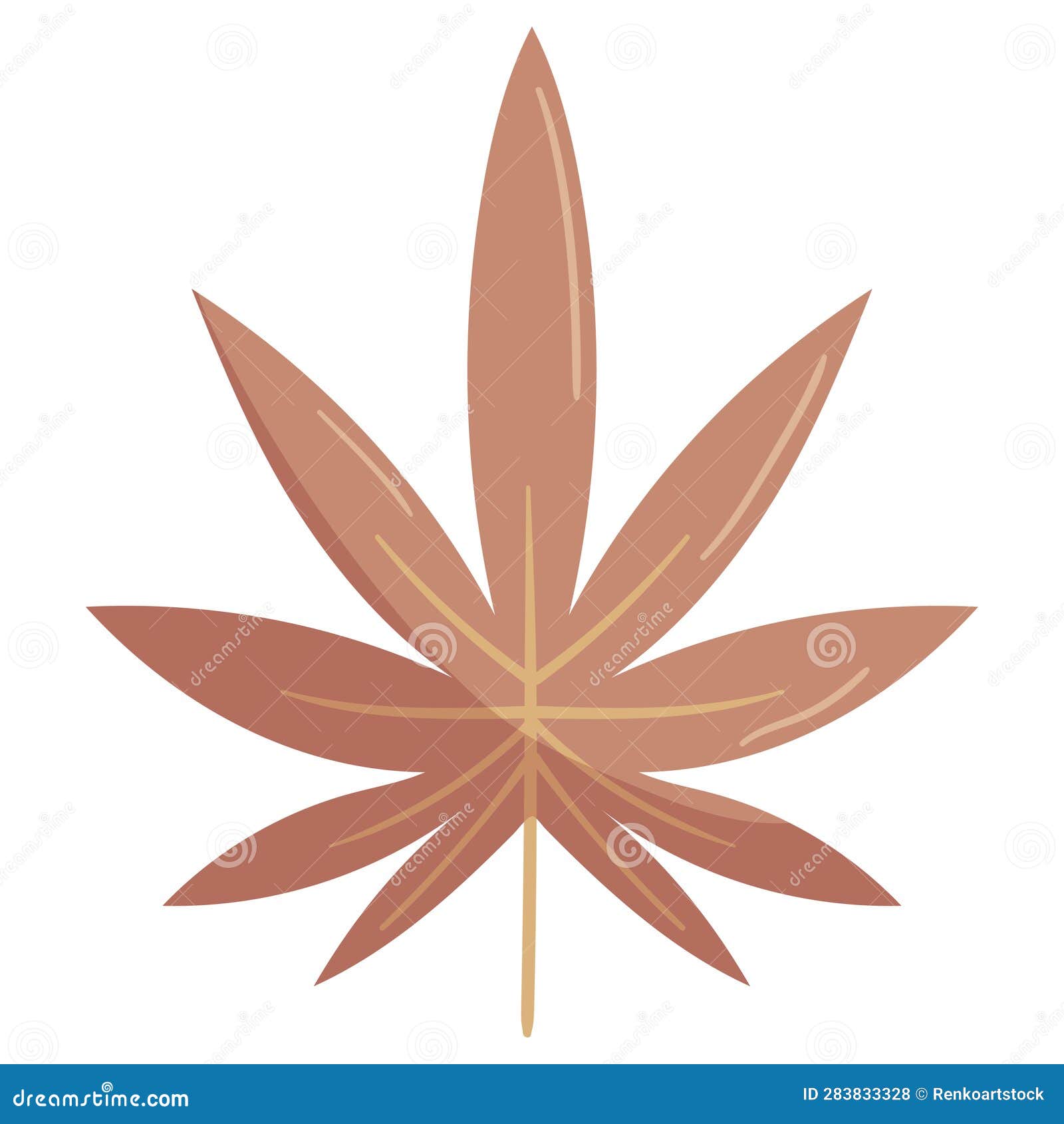 Autumn Forest Beige Leaf Illustration Stock Vector - Illustration of ...