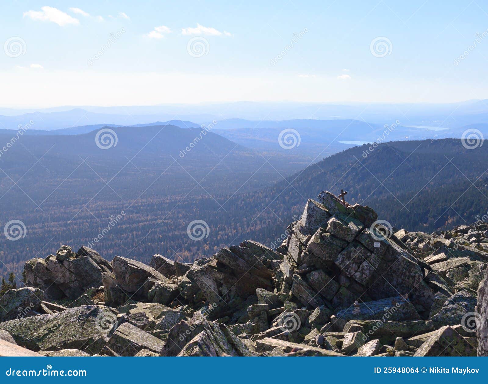 Autumn Forest in the Distance Stock Photo - Image of horizontal, color ...