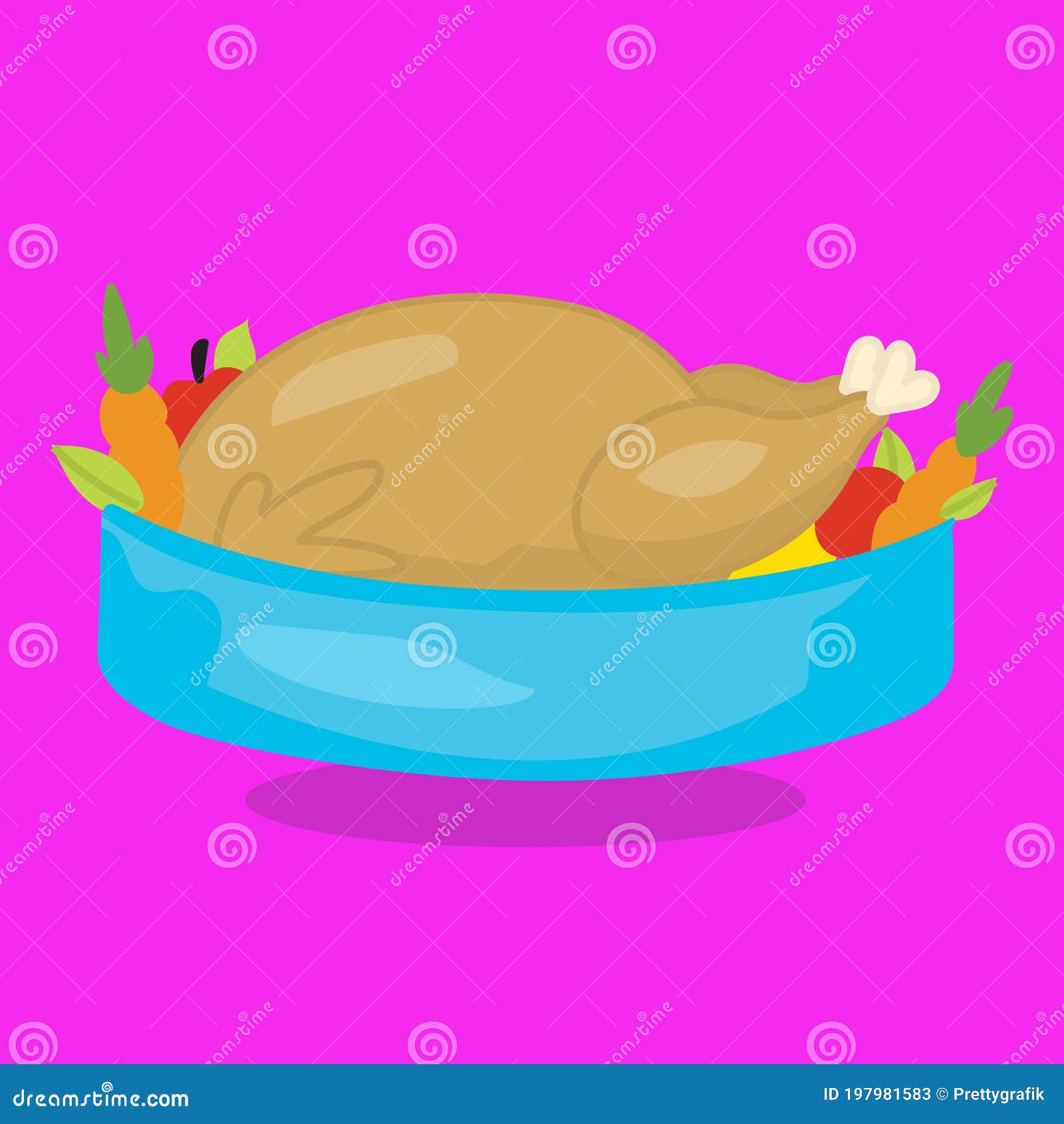 Autumn fox chicken 03 stock vector. Illustration of vector - 197981583