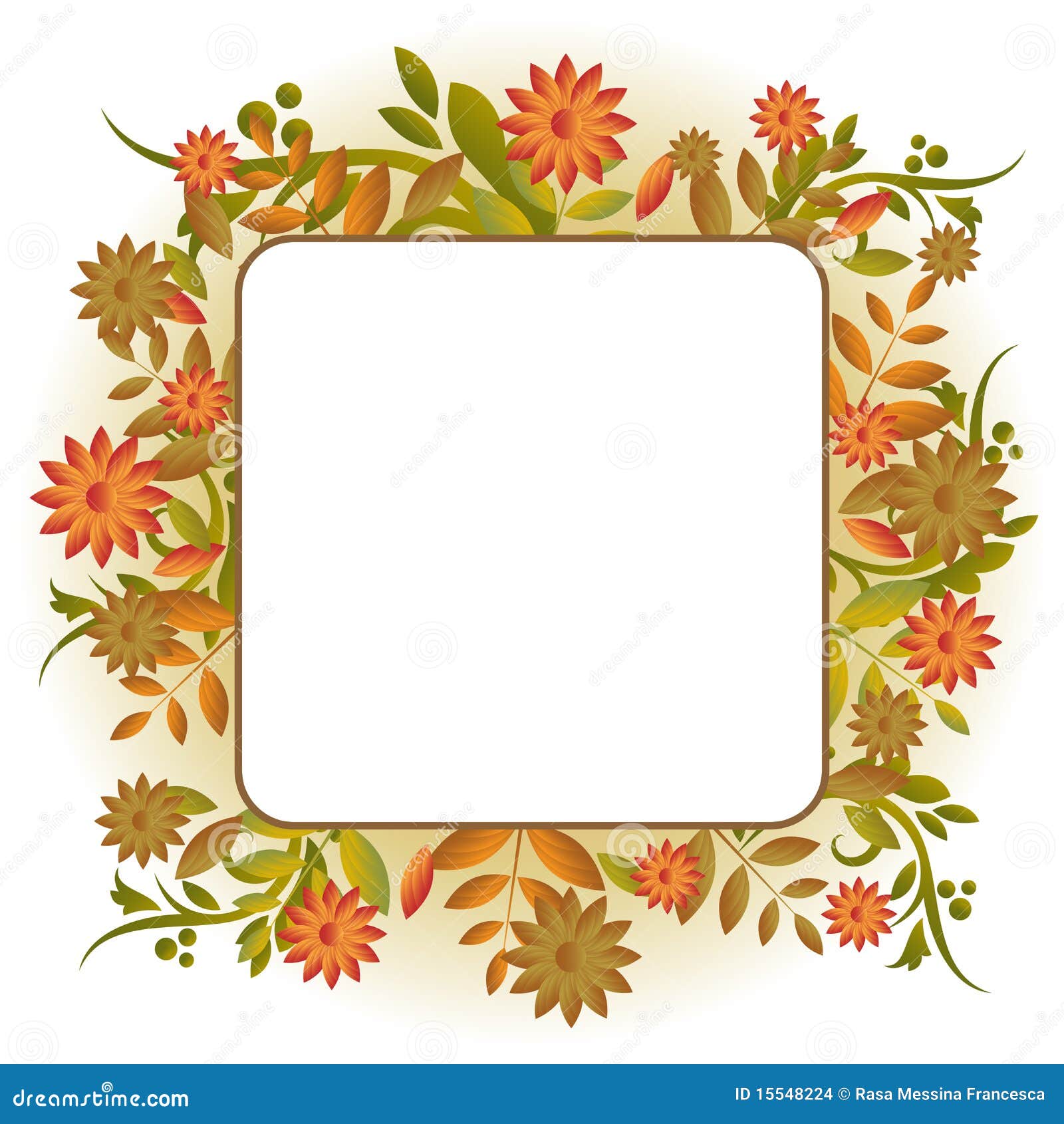 Autumn frame stock vector. Illustration of green, banner - 15548224