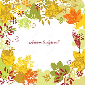 Autumn frame stock vector. Illustration of botany, seamless - 15679295