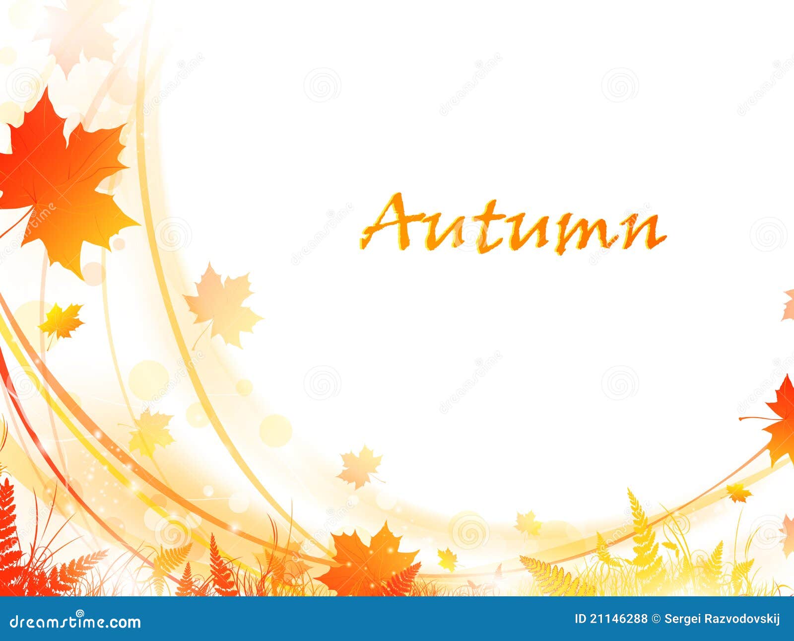 Autumn frame stock vector. Illustration of abstract, autumn - 21146288