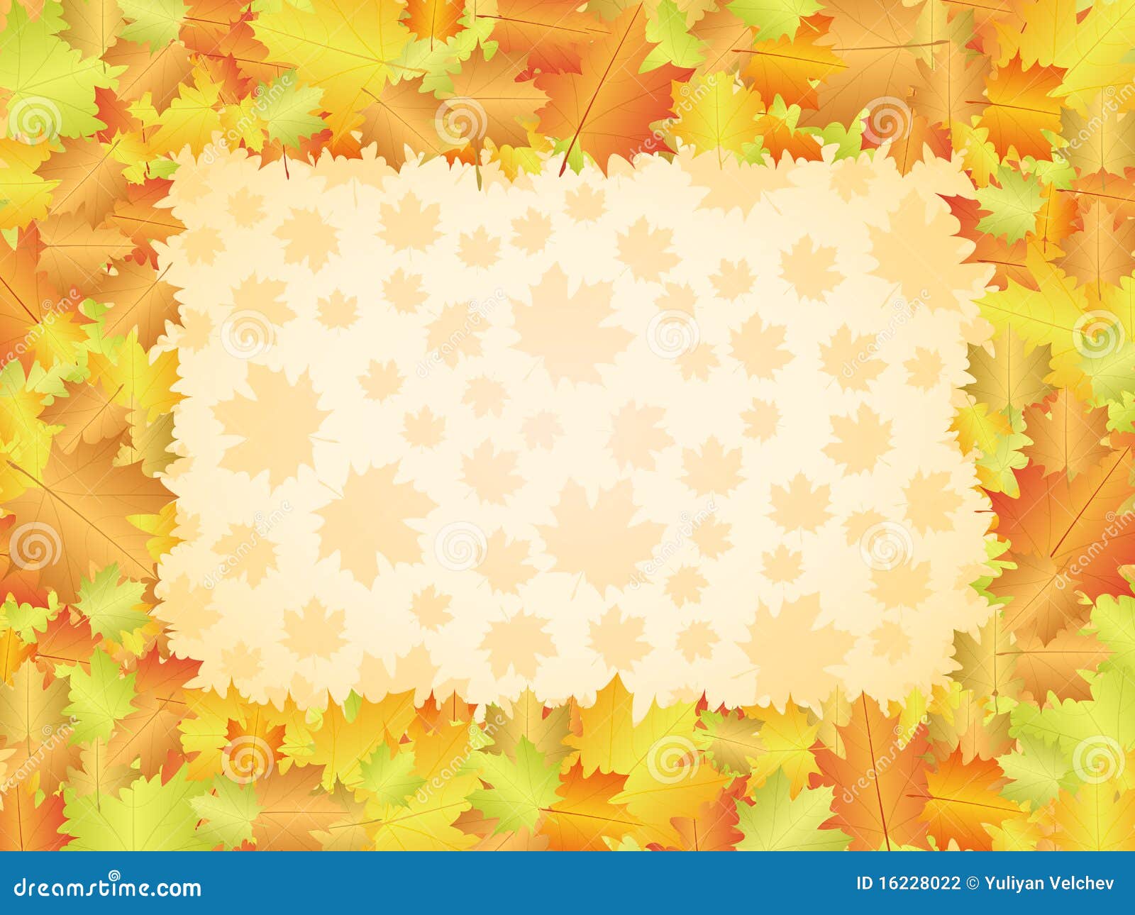 Autumn frame background stock illustration. Illustration of plant ...