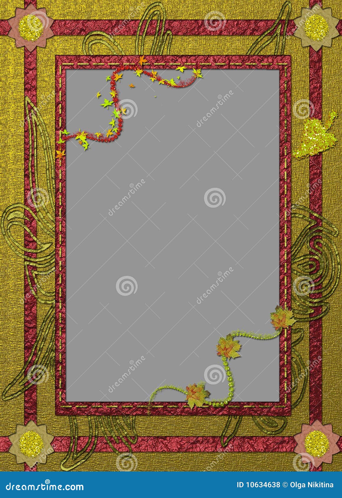 Autumn Framework for a Photo. Stock Illustration - Illustration of ...