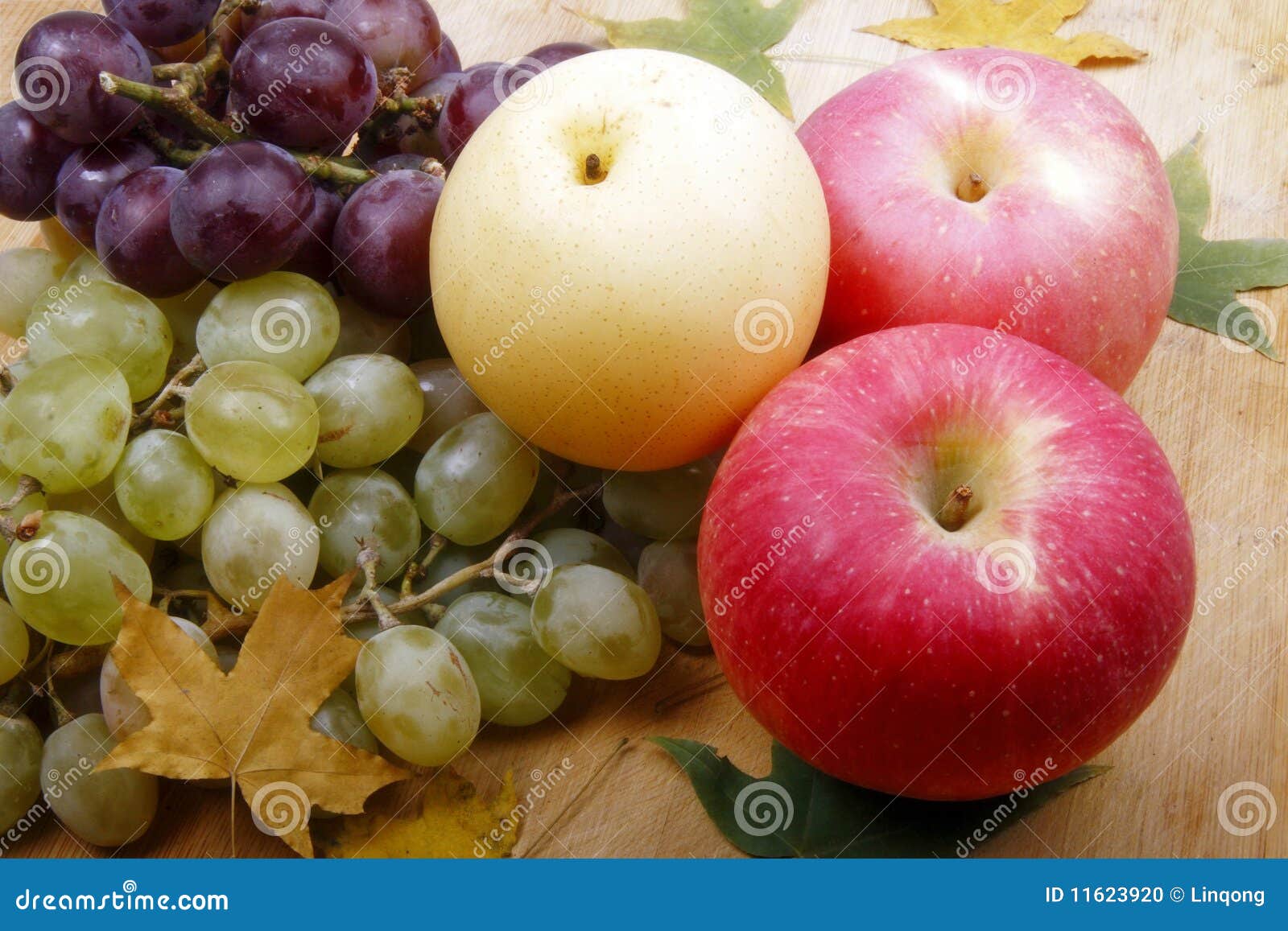 Autumn fruits stock photo. Image of grapes, table, colorful - 11623920