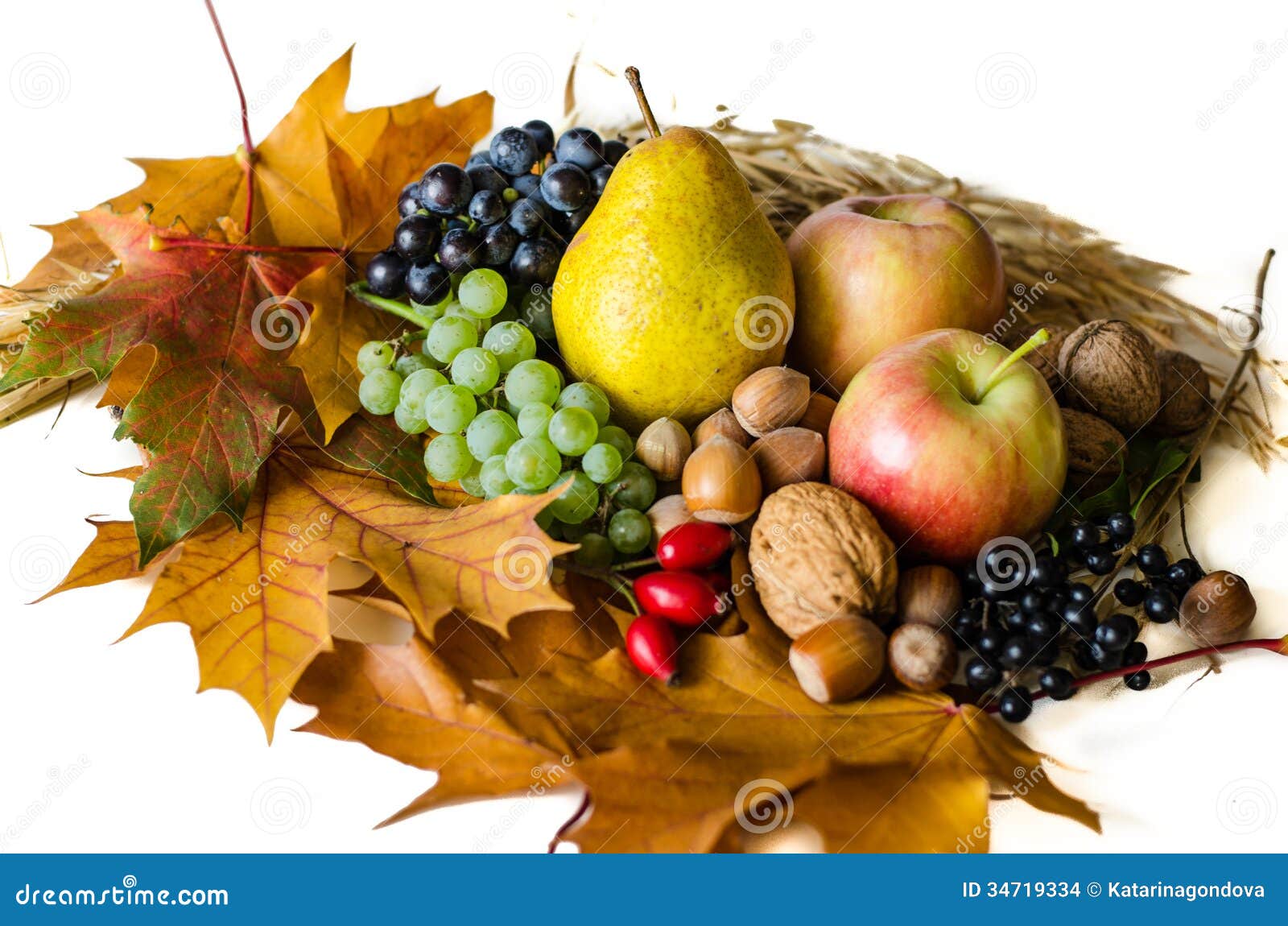 Autumn fruits stock photo. Image of colorful, green, apple - 34719334
