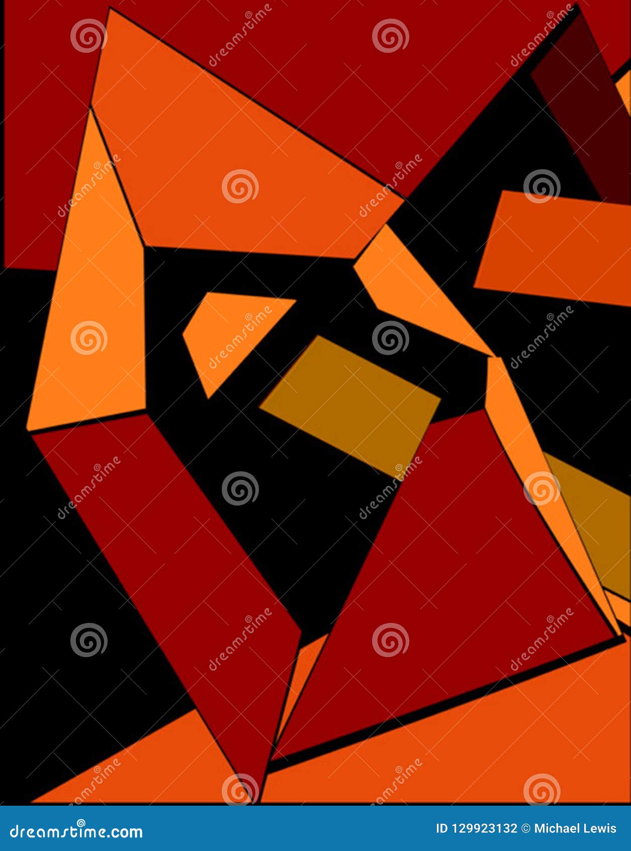 Autumn Geo Shapes stock illustration. Illustration of design - 129923132