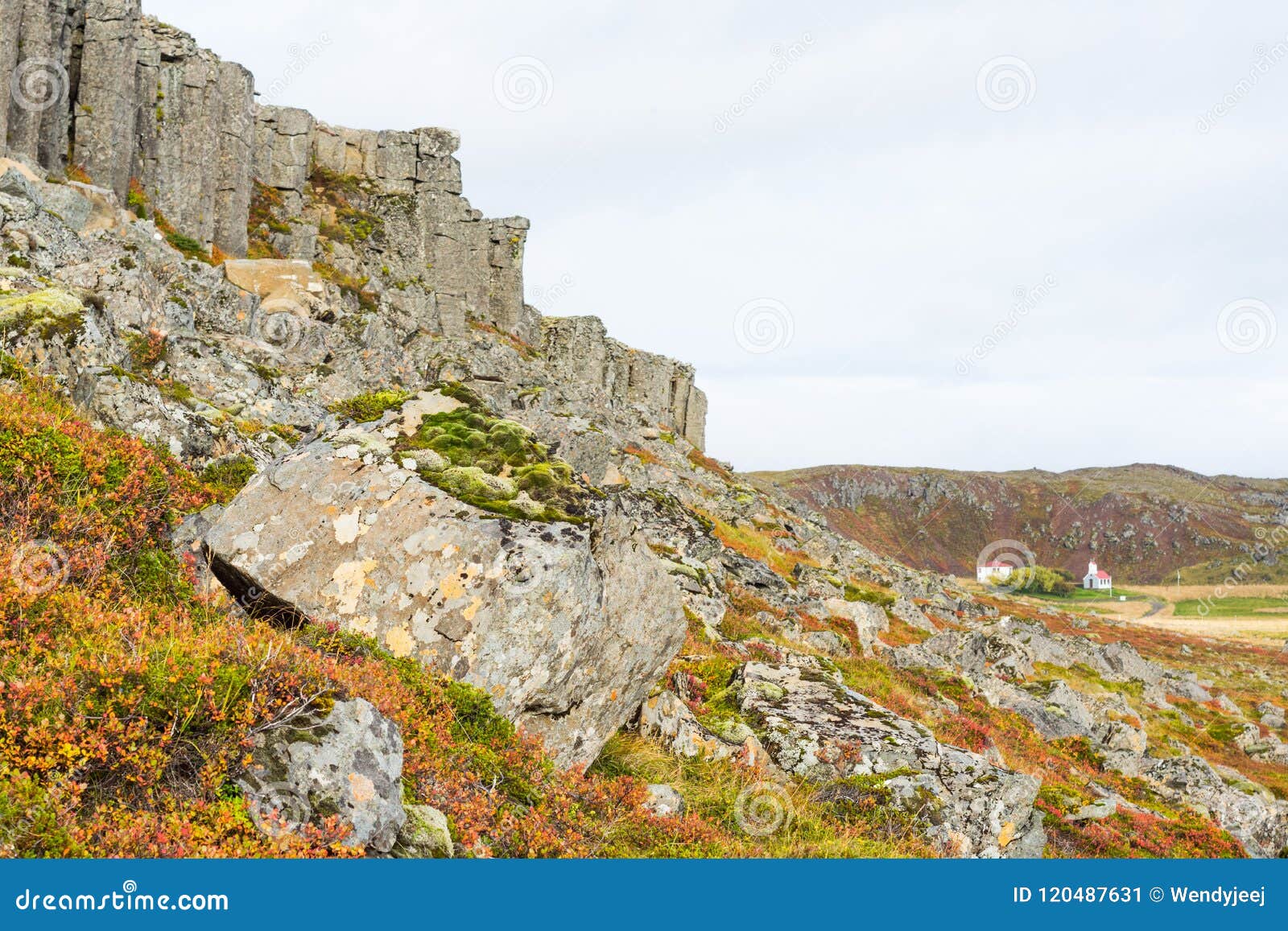 Gerduberg Cliffs on Iceland Stock Image - Image of basalt, country ...