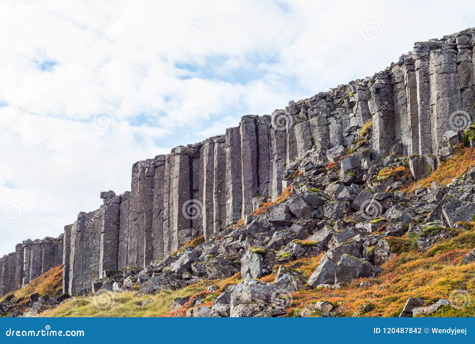 Gerduberg Cliffs on Iceland Stock Photo - Image of iceland, cliffs ...
