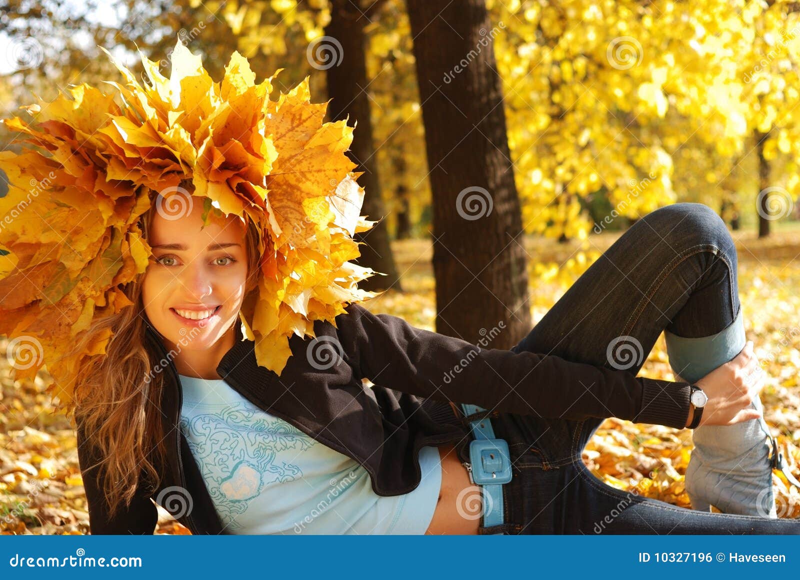 Autumn girl stock photo. Image of person, fall, nature - 10327196