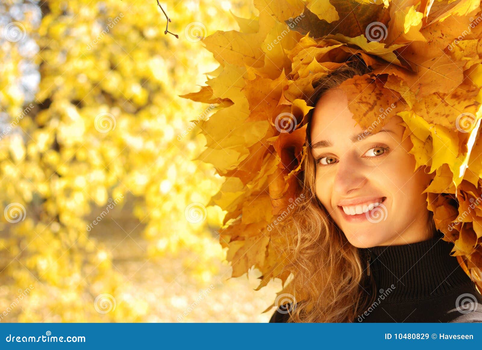 Autumn girl stock image. Image of person, young, outdoors - 10480829