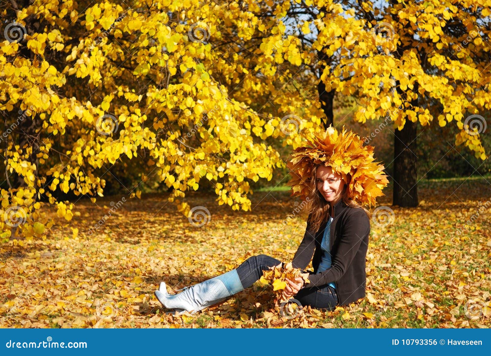 Autumn girl stock photo. Image of elegance, face, nature - 10793356