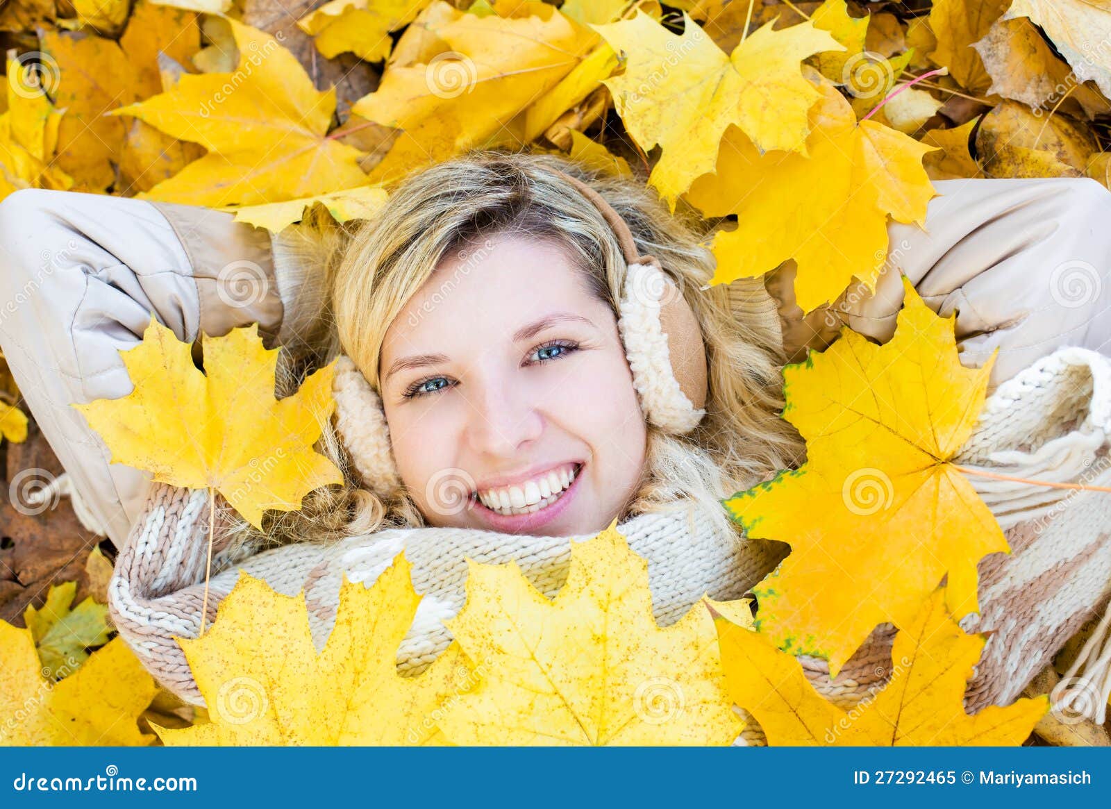 Autumn girl stock image. Image of woman, autumn, outdoor - 27292465