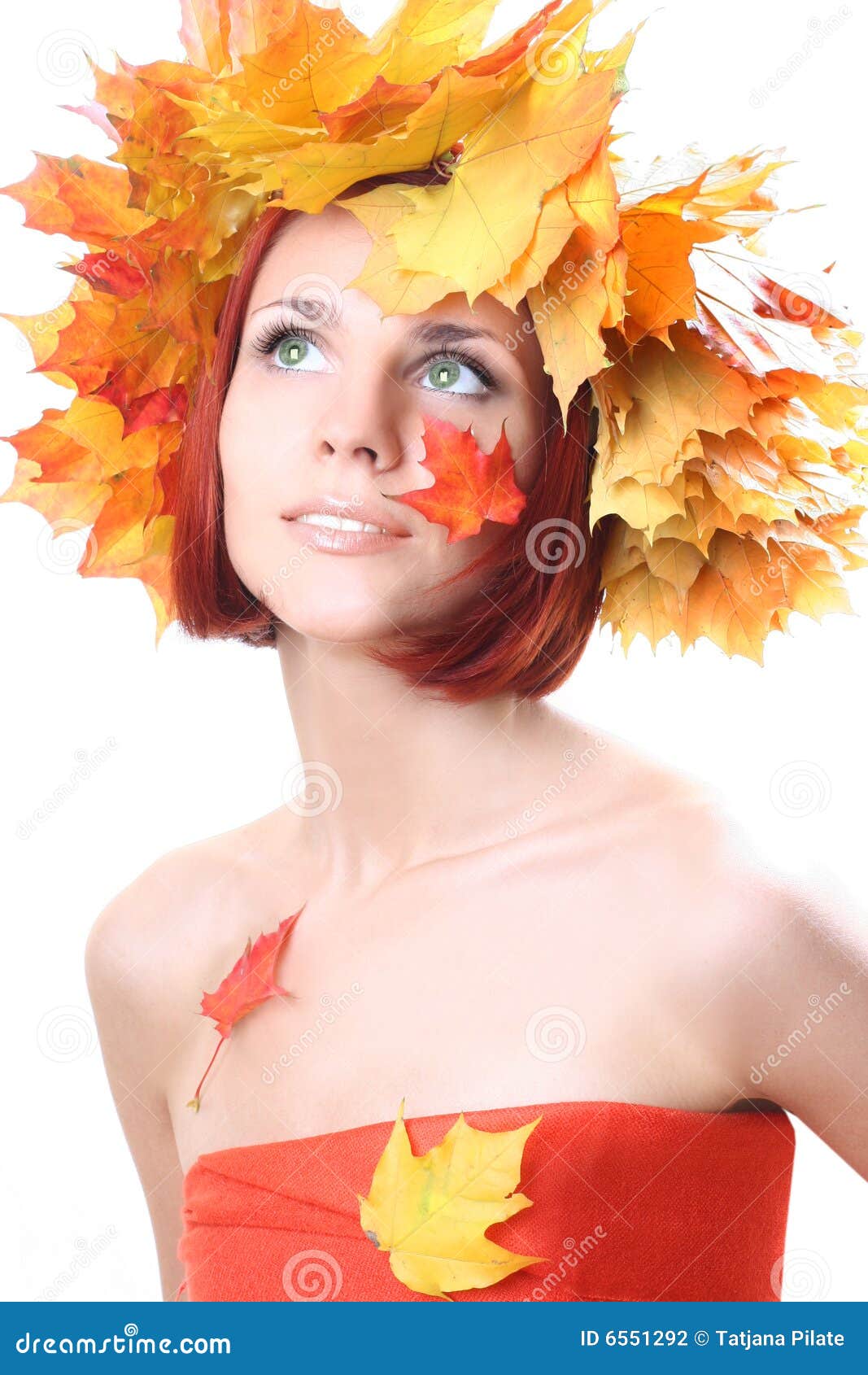 Autumn-girl stock photo. Image of nature, fashion, head - 6551292