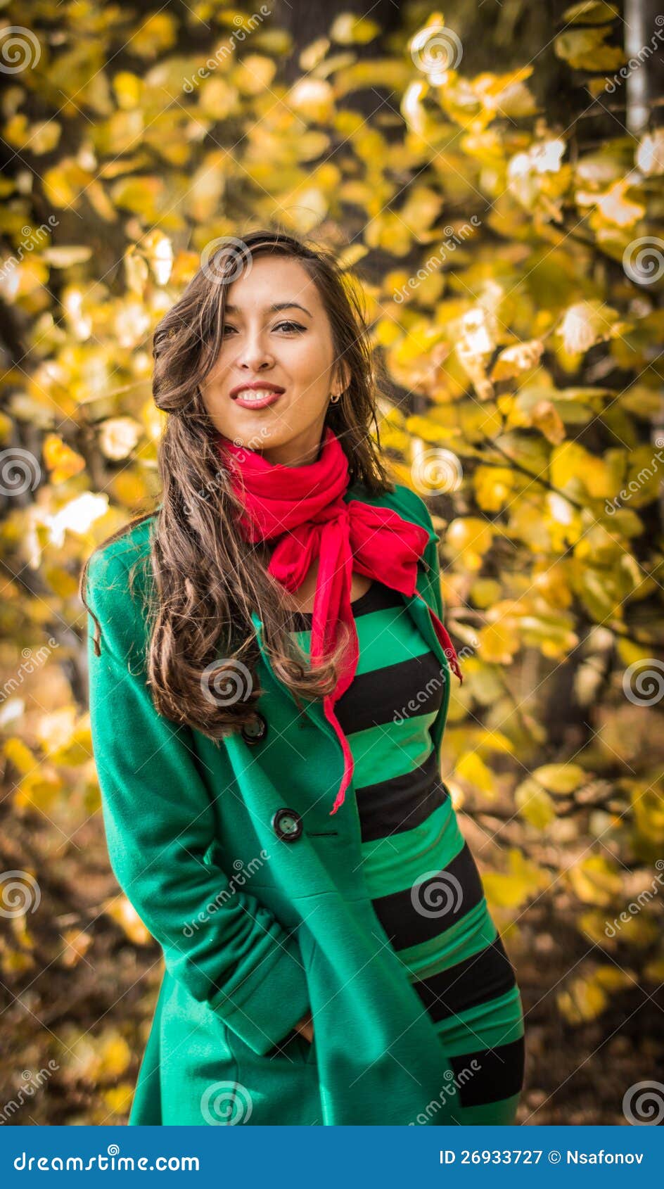 Autumn girl portrait stock image. Image of sunny, autumn - 26933727