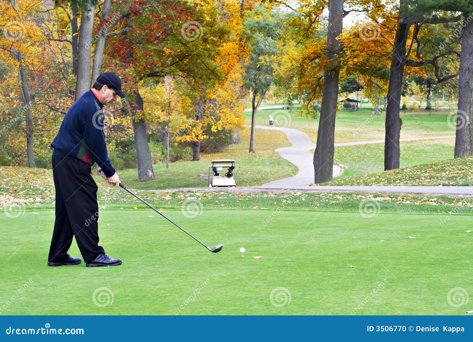 Autumn Golf stock photo. Image of form, hole, club, lifestyle - 3506770