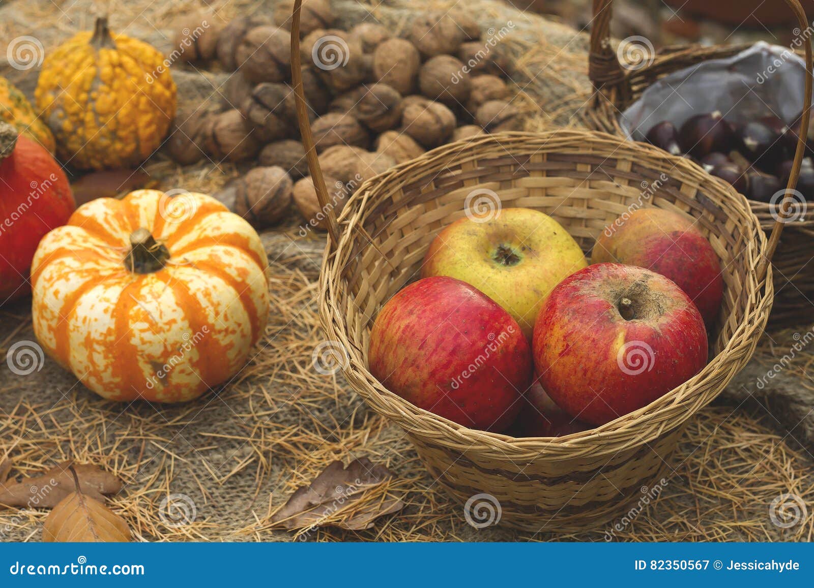 Autumn goods stock image. Image of basket, fruit, colorful - 82350567