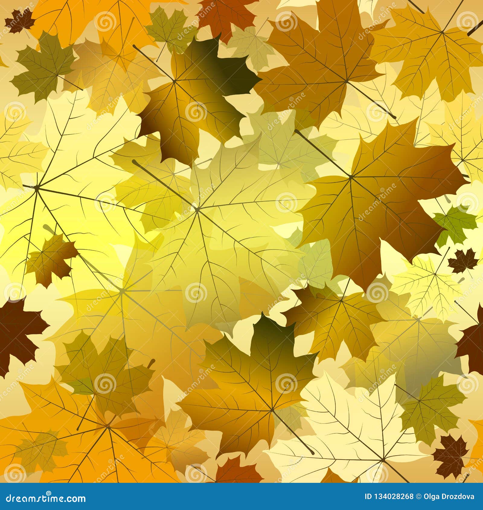 Autumn Gradient Seamless Pattern Stock Vector - Illustration of purple ...