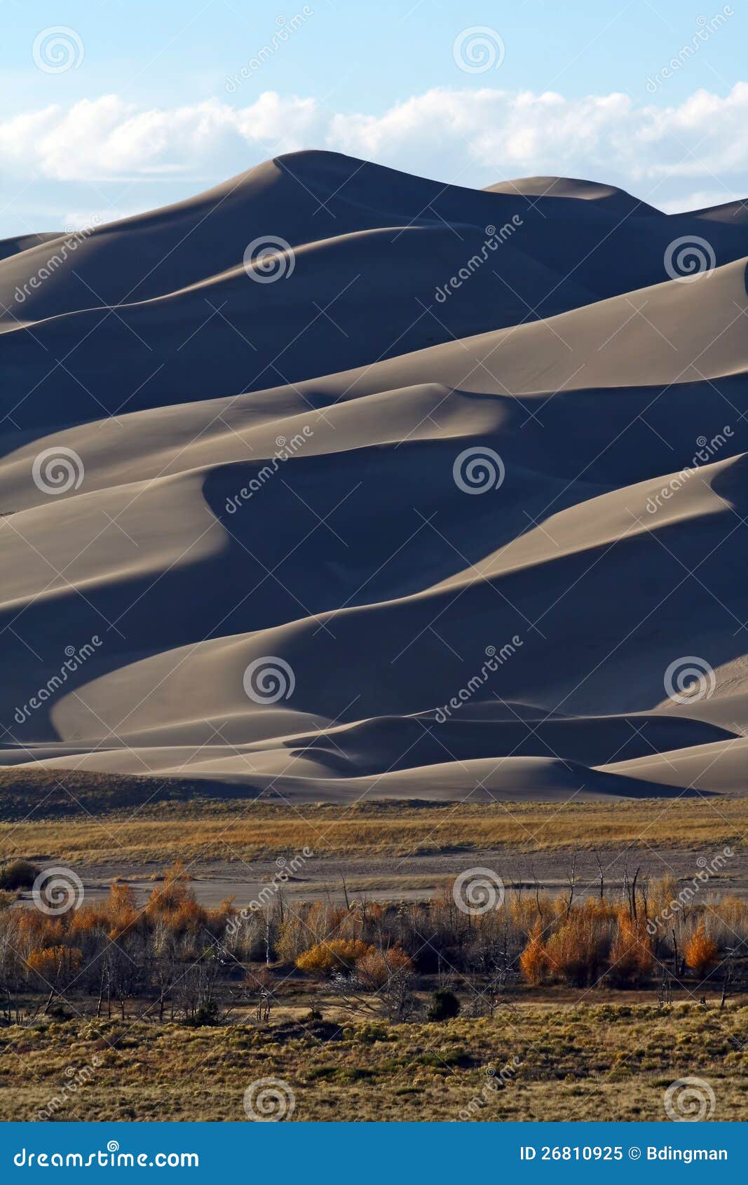 Autumn at Great Sand Dunes National Park Stock Image - Image of area ...