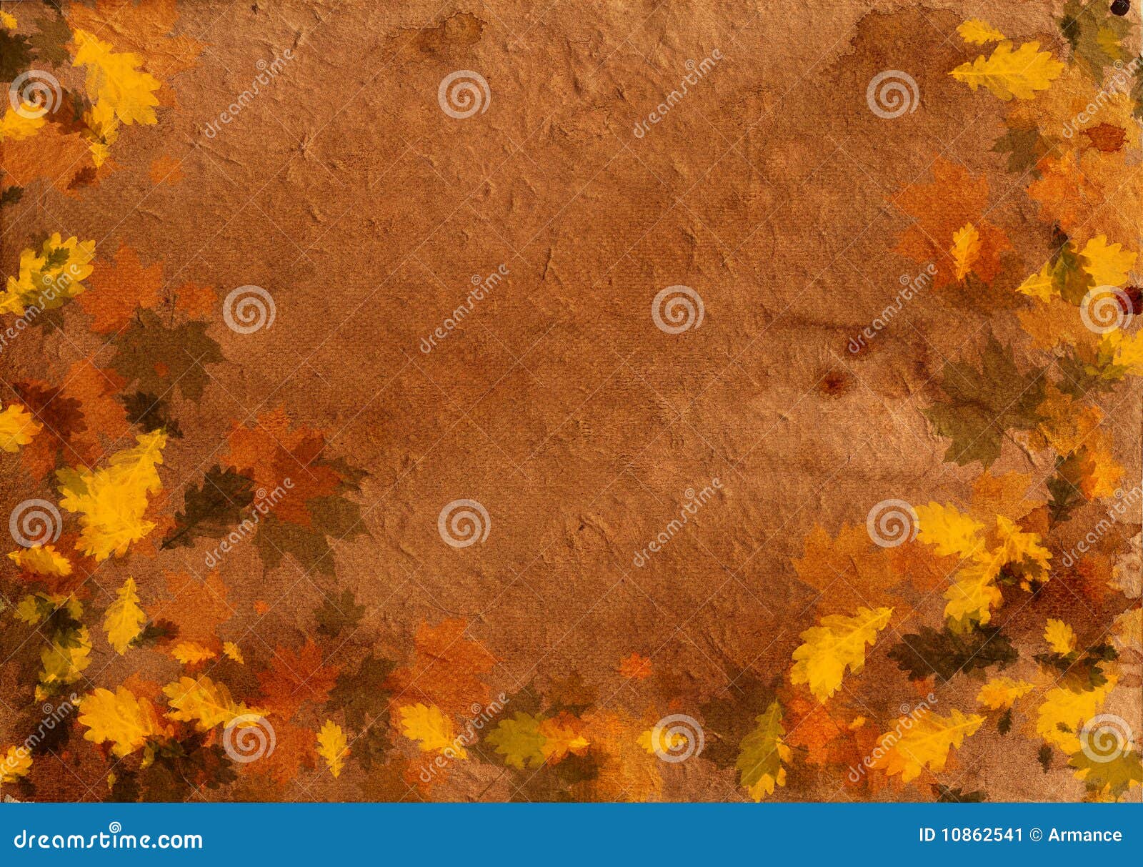 Autumn grungy old paper stock illustration. Illustration of autumn ...