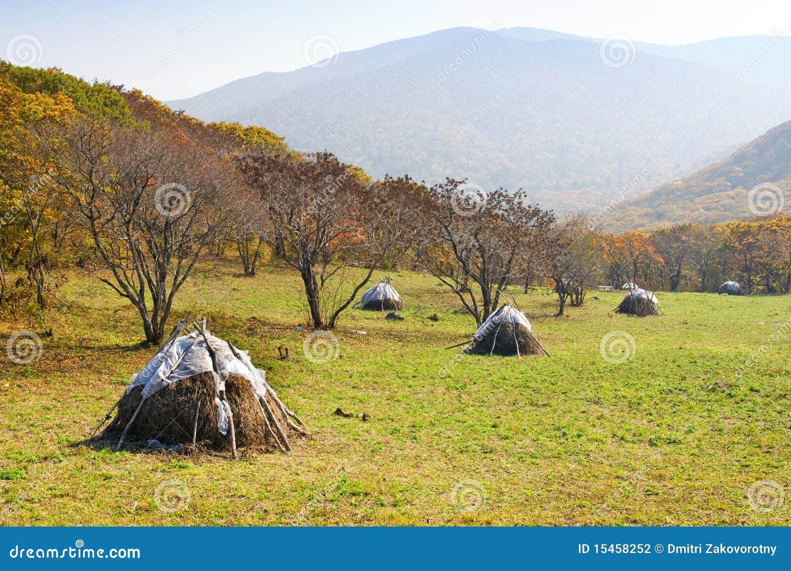 Autumn haystack stock photo. Image of foliage, recreation - 15458252