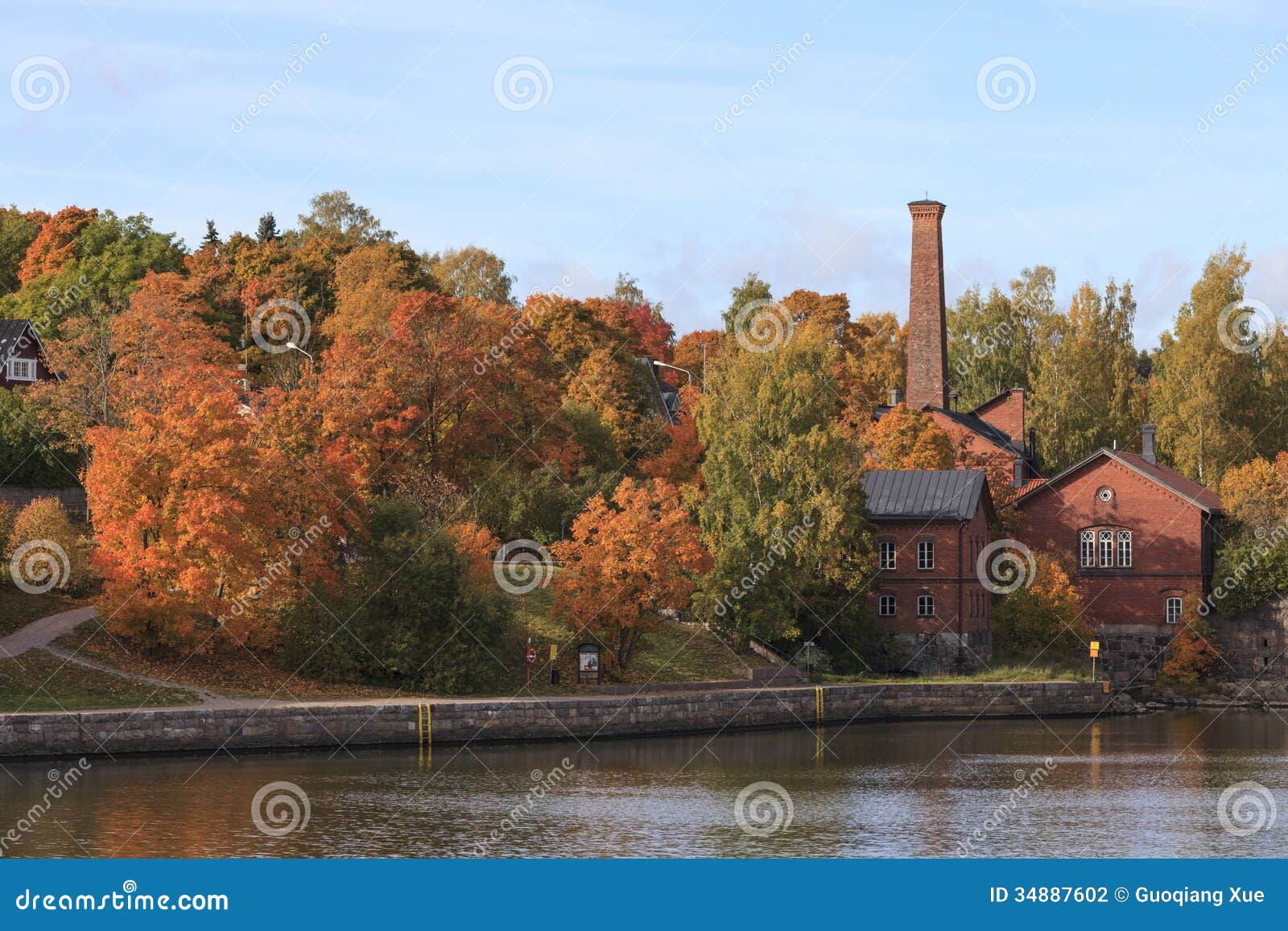 Autumn in Helsinki stock photo. Image of europe, fall - 34887602