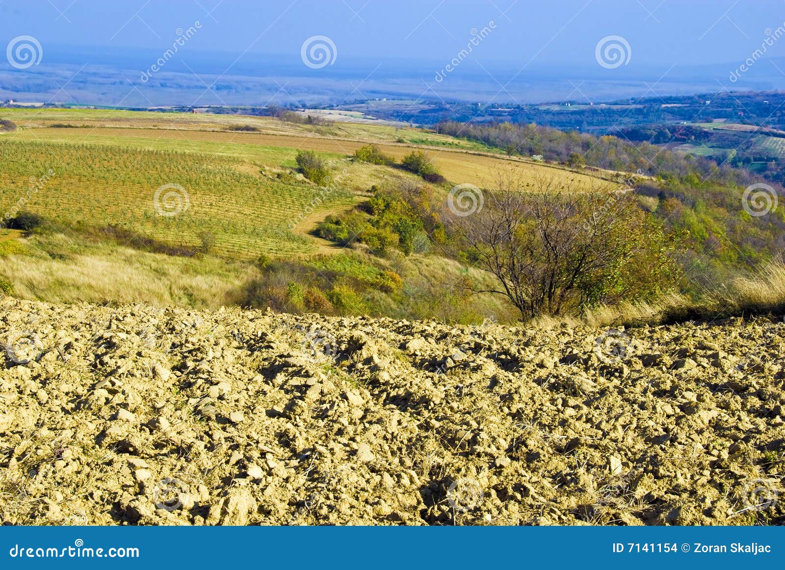 Autumn hills stock photo. Image of orange, nature, land - 7141154