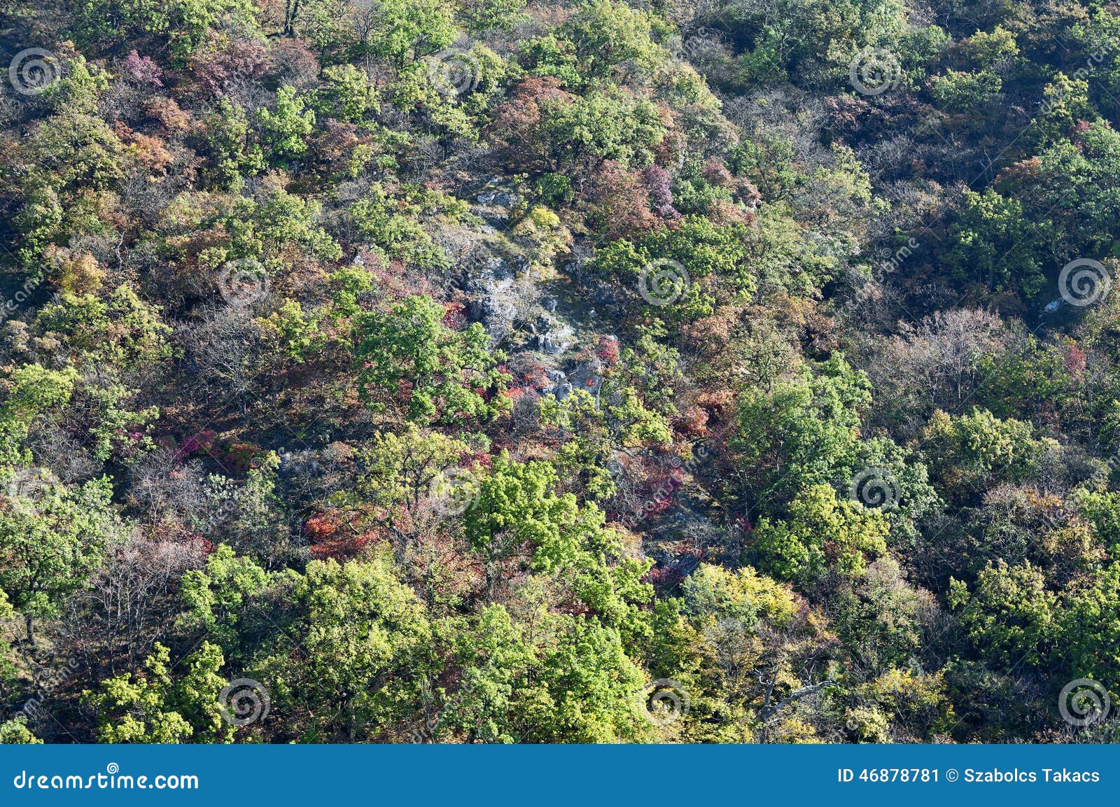 Autumn hillside stock image. Image of urban, mountain - 46878781