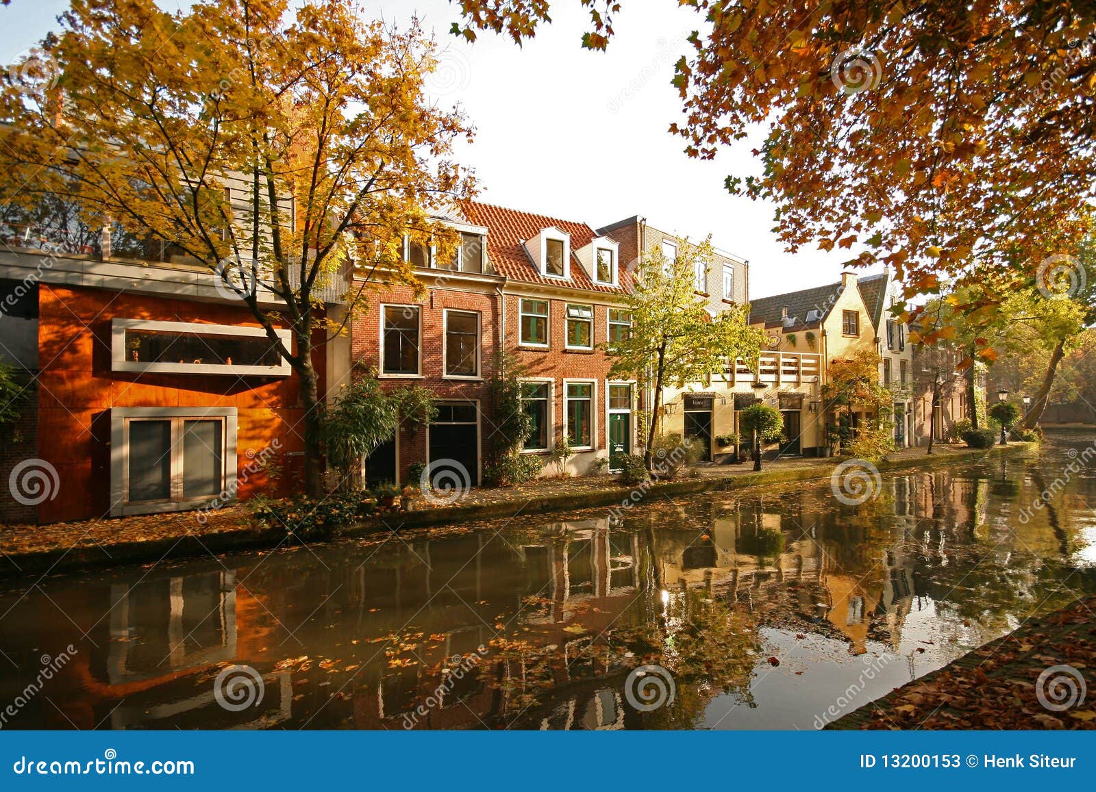 Autumn in Holland stock image. Image of light, poplars - 13200153