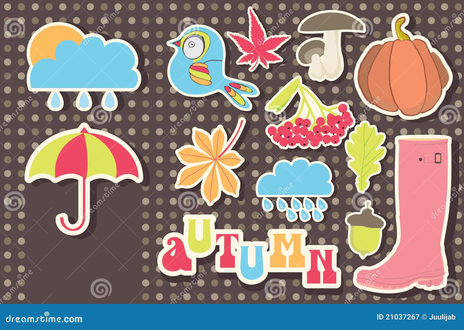 Autumn icon stock vector. Illustration of leaf, botany - 21037267