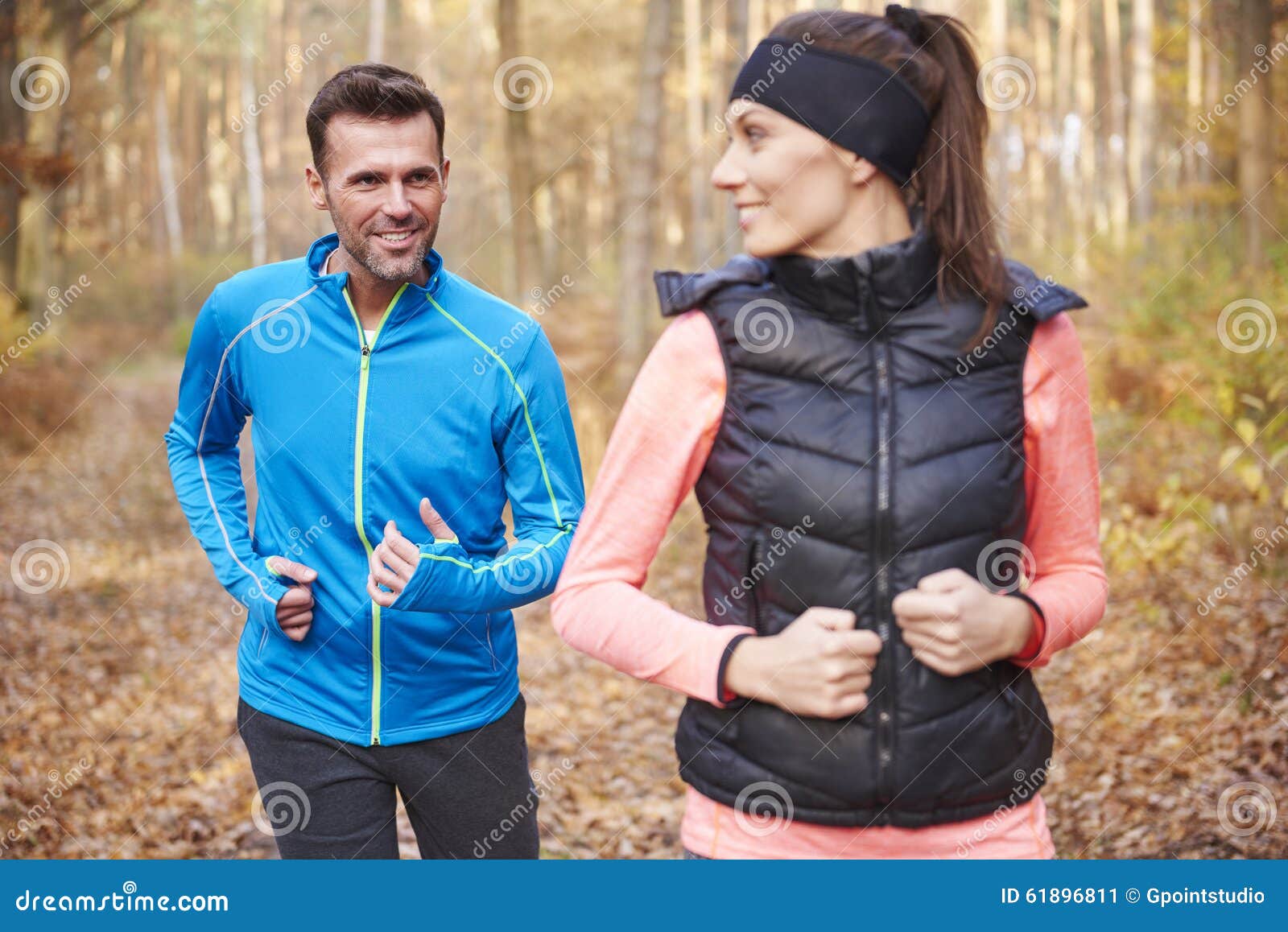 Autumn jogging stock image. Image of clothing, human - 61896811